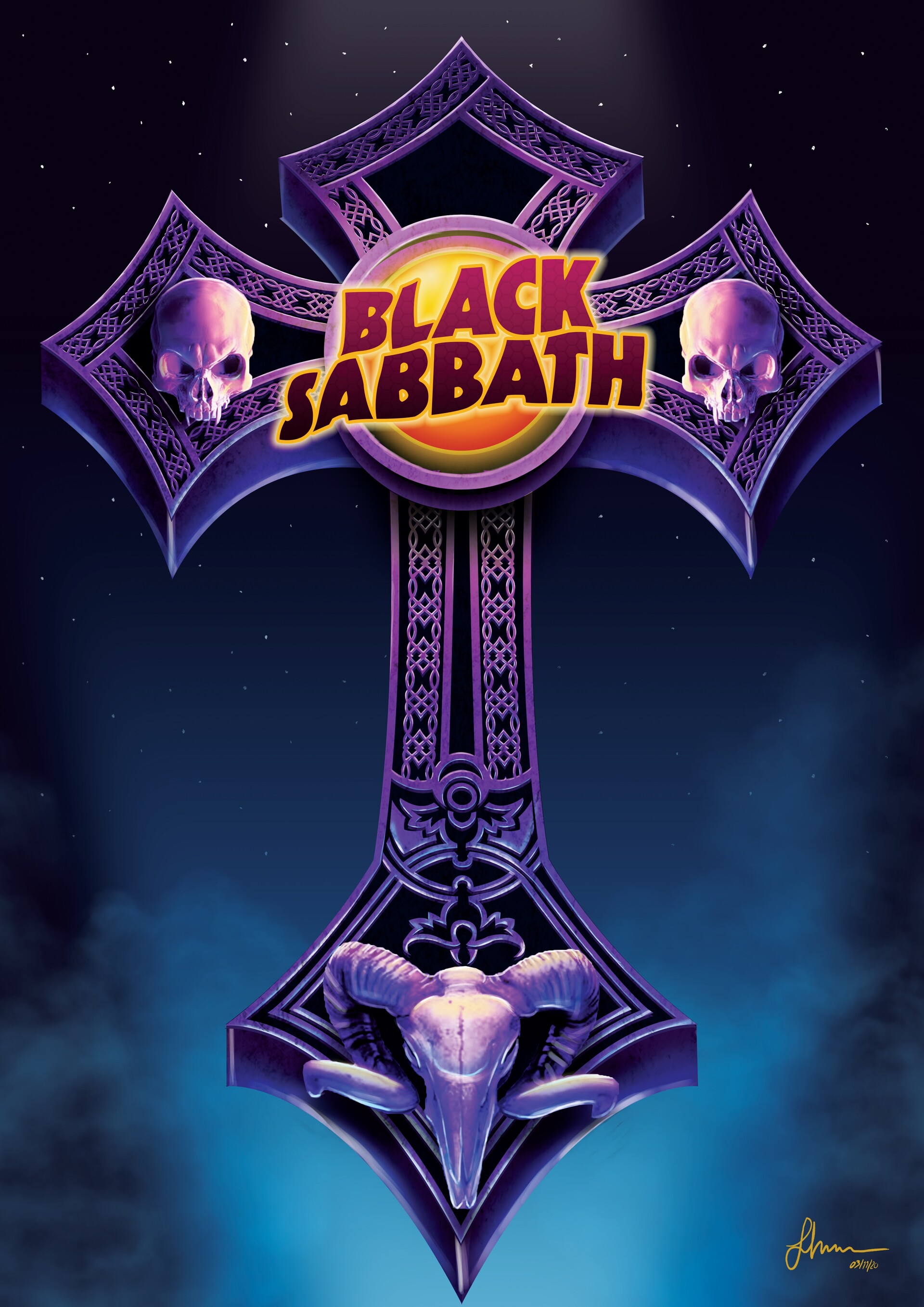 ArtStation - Black Sabbath poster