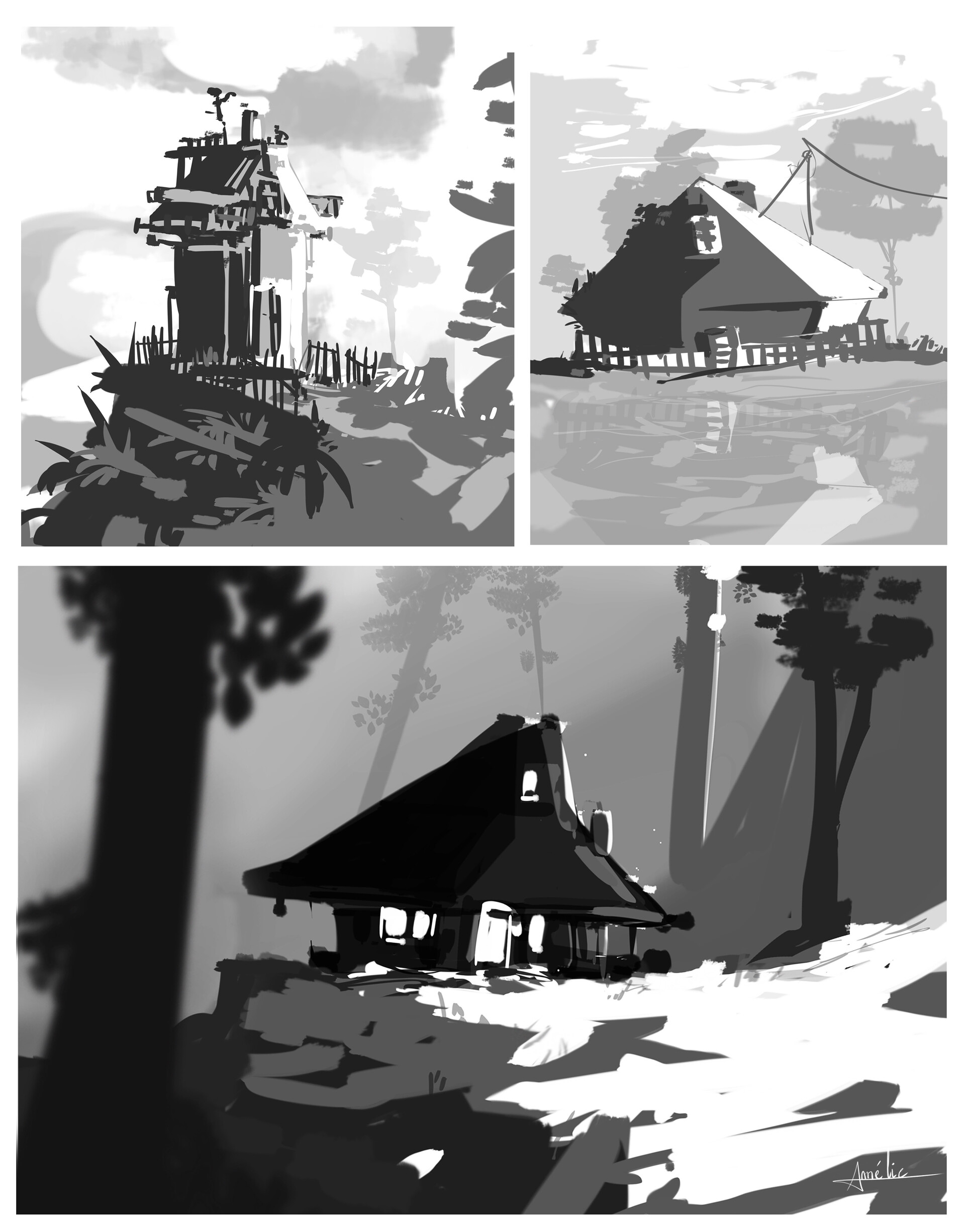 ArtStation - sketch house