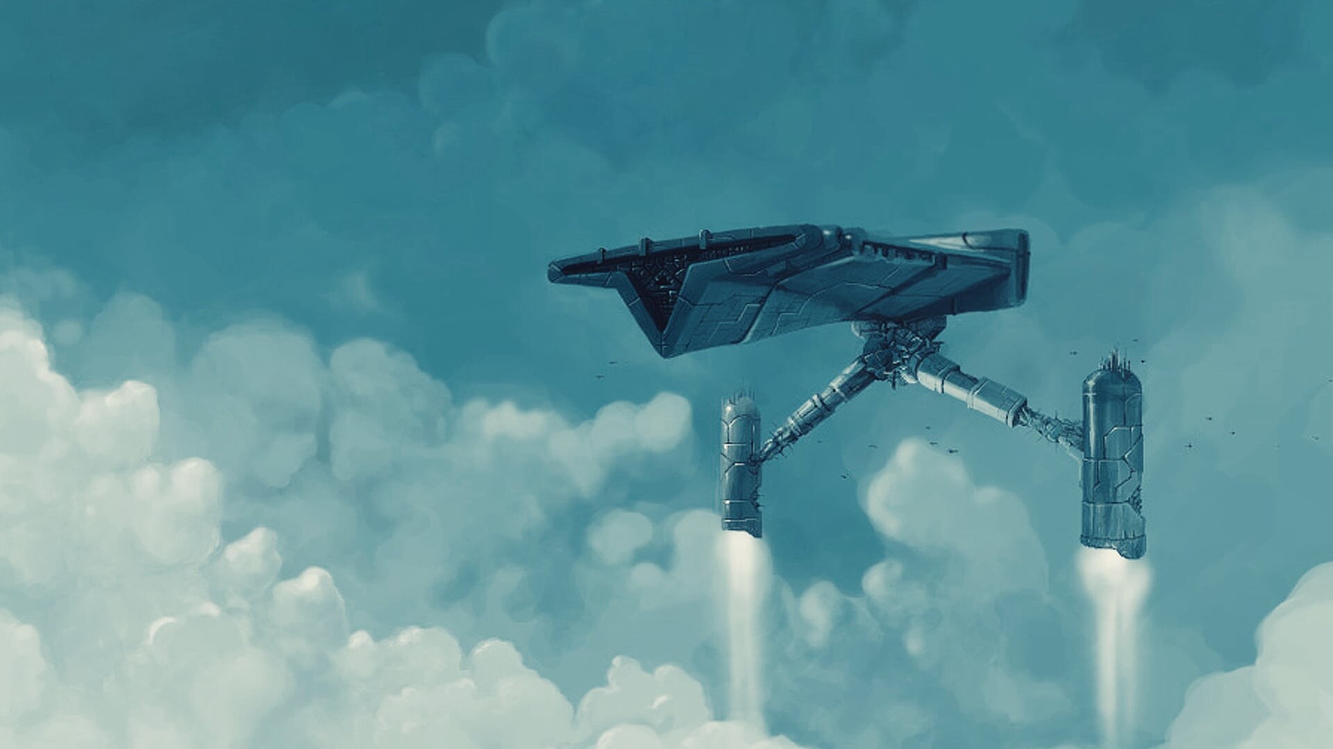 ArtStation - Floating at the blue sky