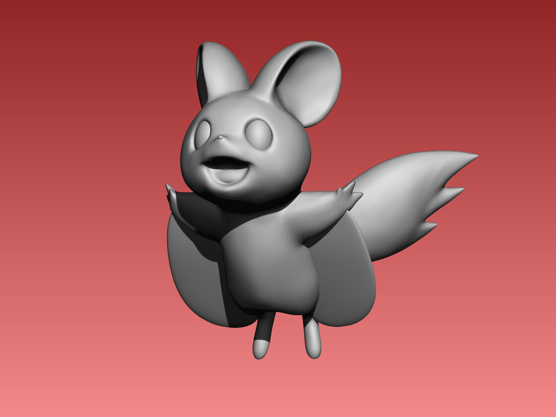 ArtStation - Emolga 3D Model