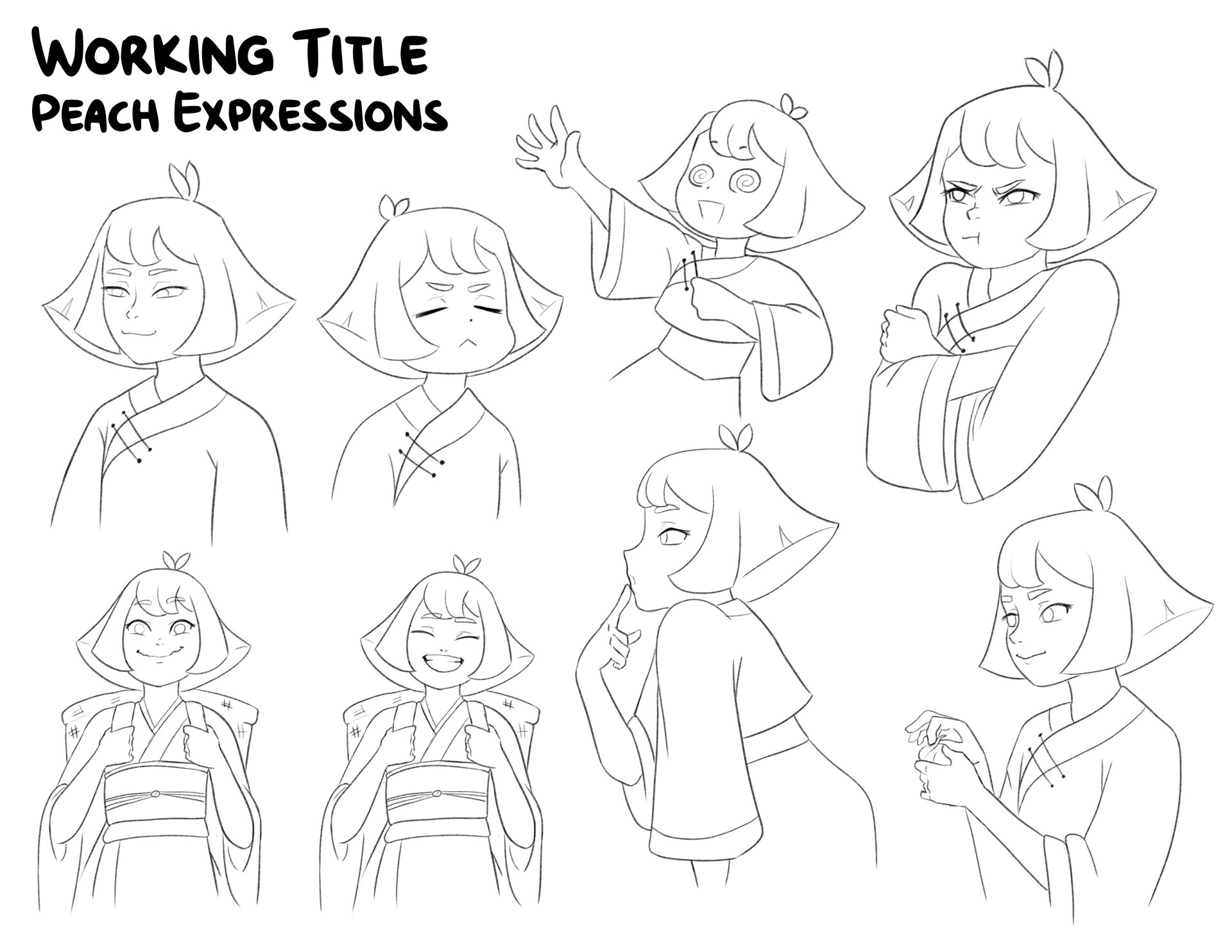 Mel Leonard - Peach | Character Design Process