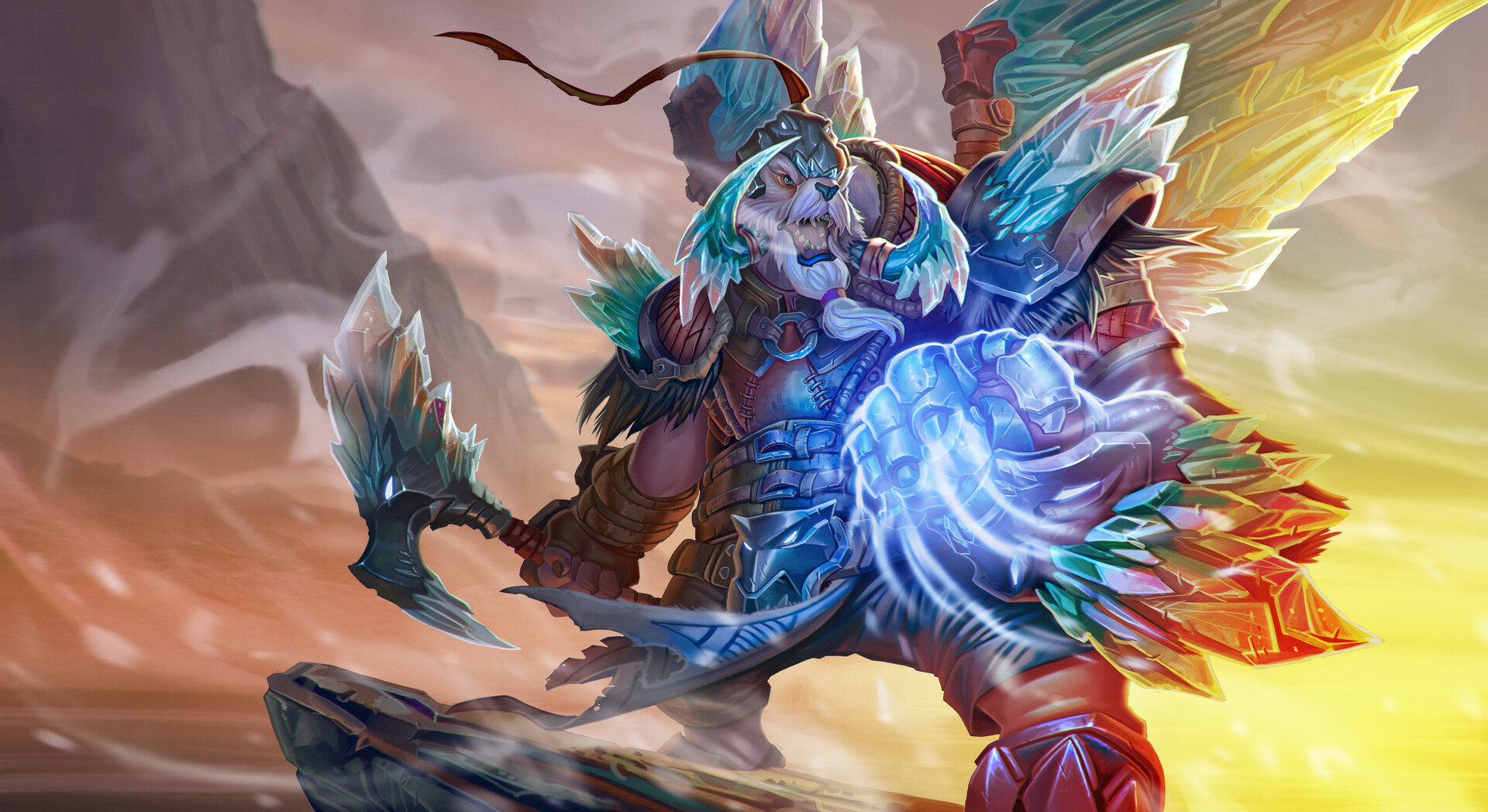 ArtStation - Dota 2 workshop, tusk armor/weapon set concept