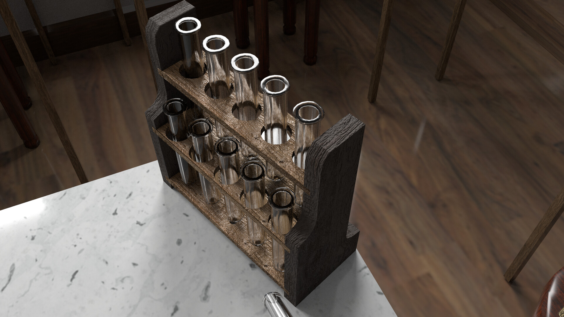 ArtStation - Chemistry Classroom Low-Poly Prop Modeling