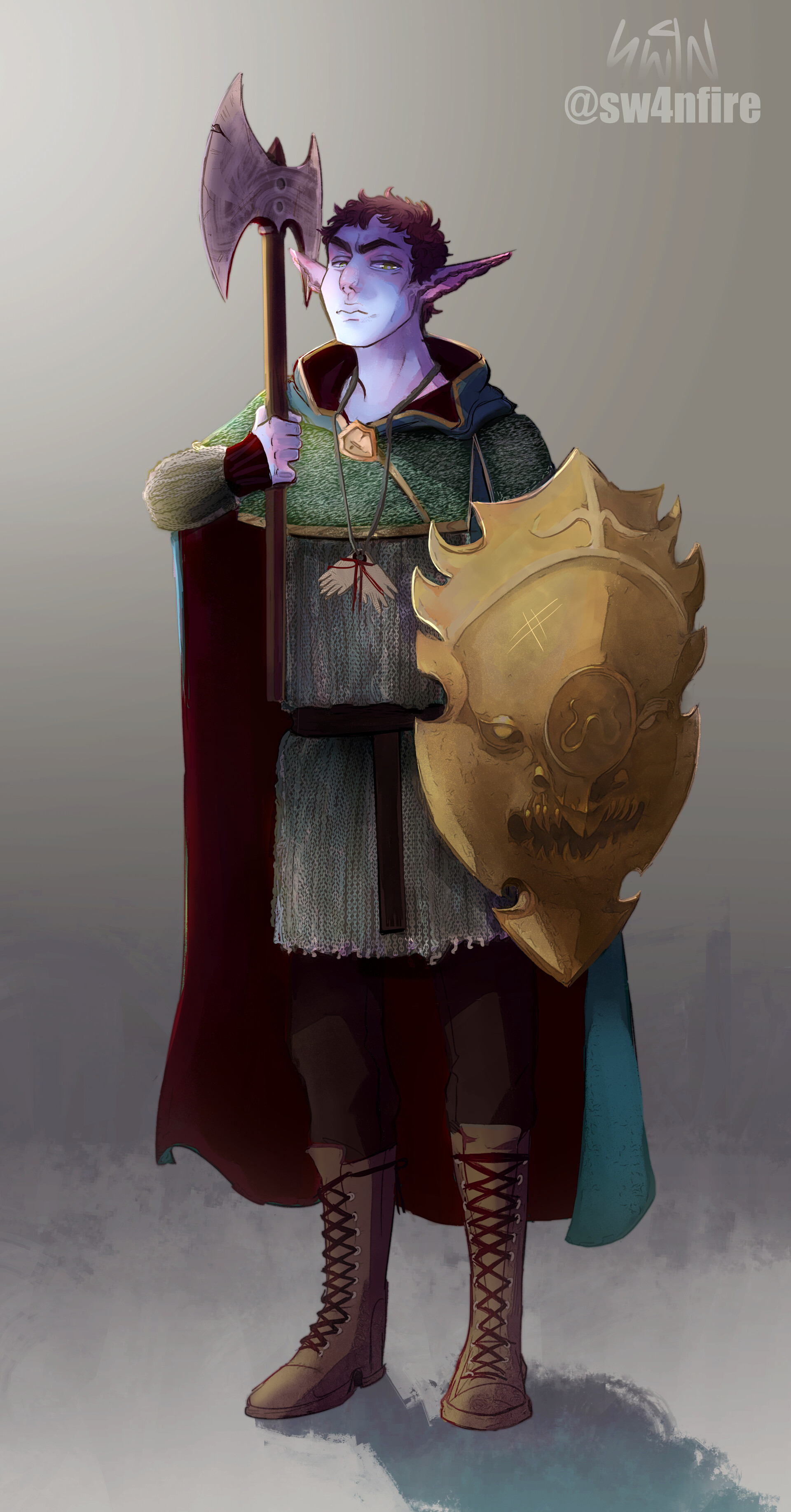 ArtStation - furbolg cleric with garguath