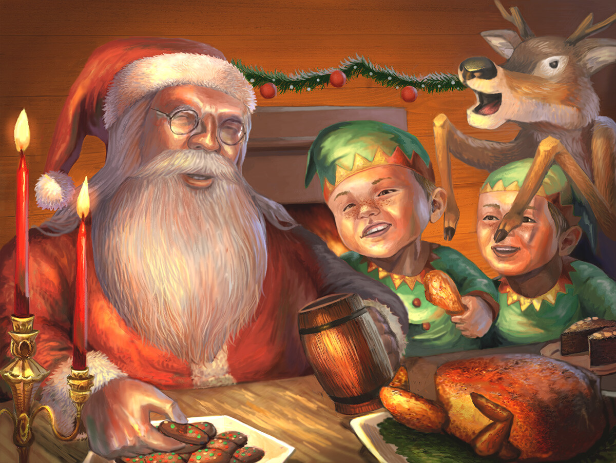 ArtStation - Dinner with Santa