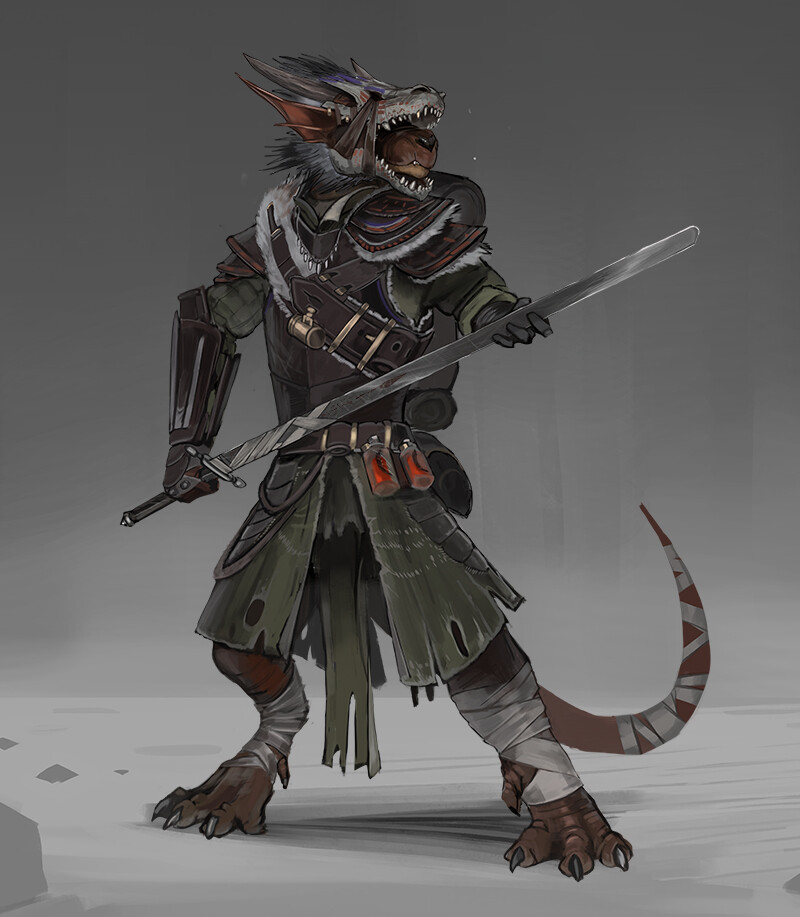 ArtStation - Kobold barbarian [commission]