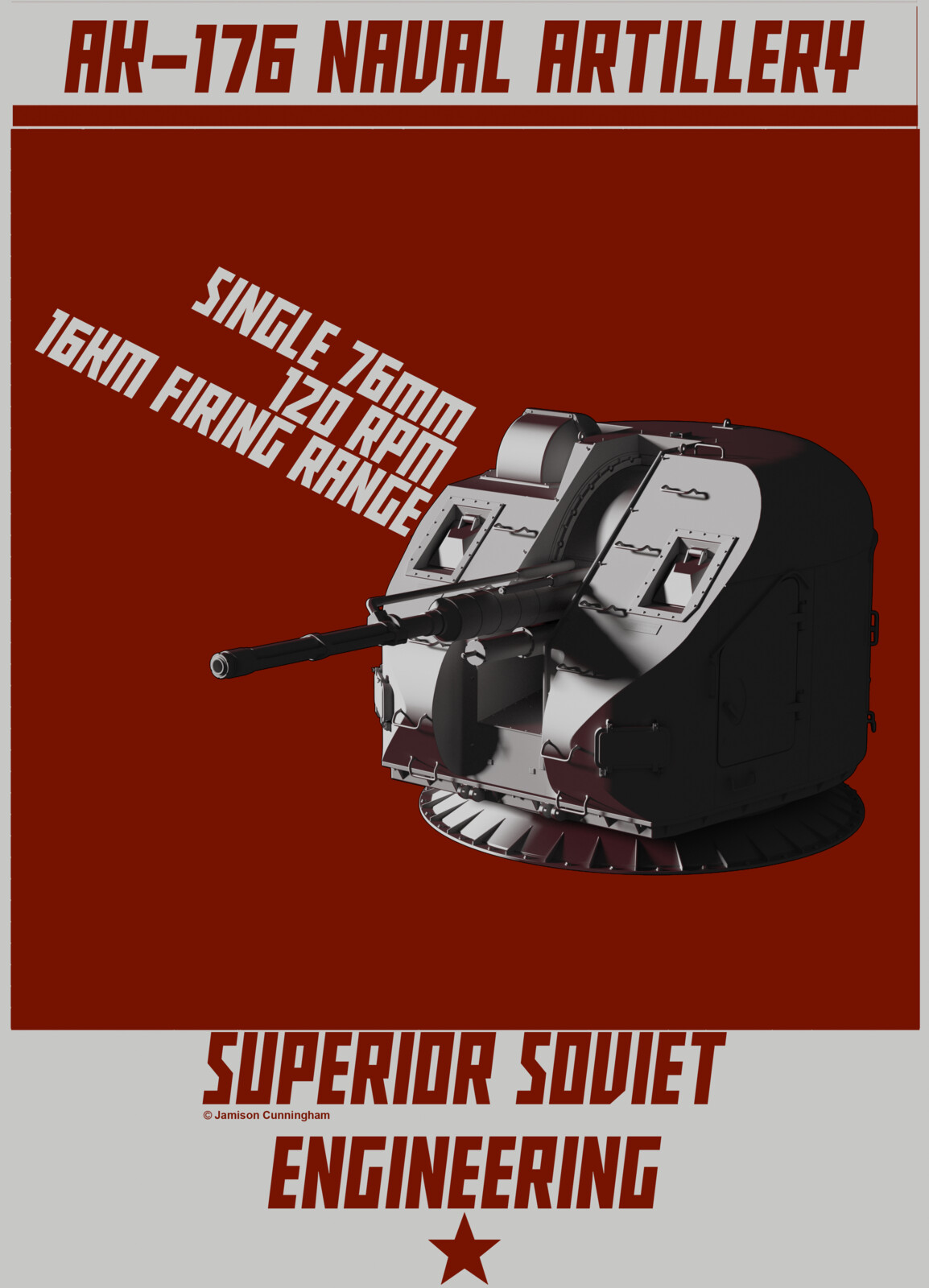 Jamison Cunningham - AK-176 Naval Artillery