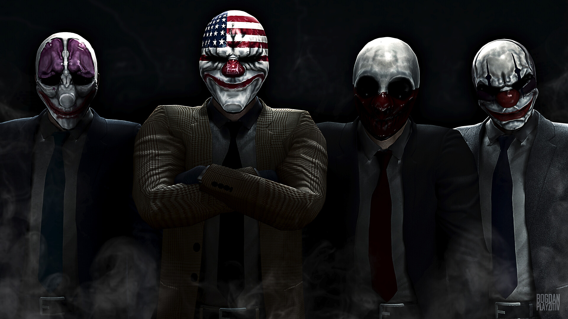 Payday 2 Gang Wallpaper The Payday Gang And The Cursed Diamond By