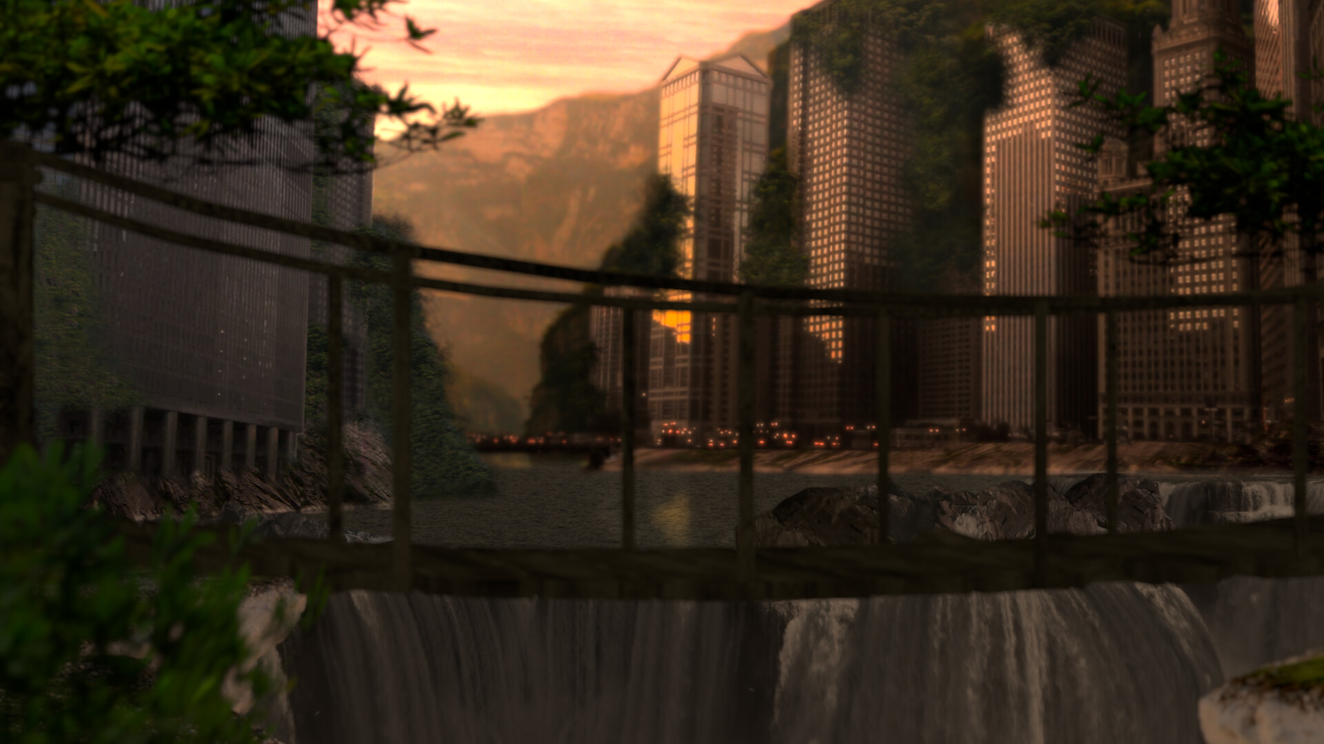 ArtStation - Chicago Waterfall