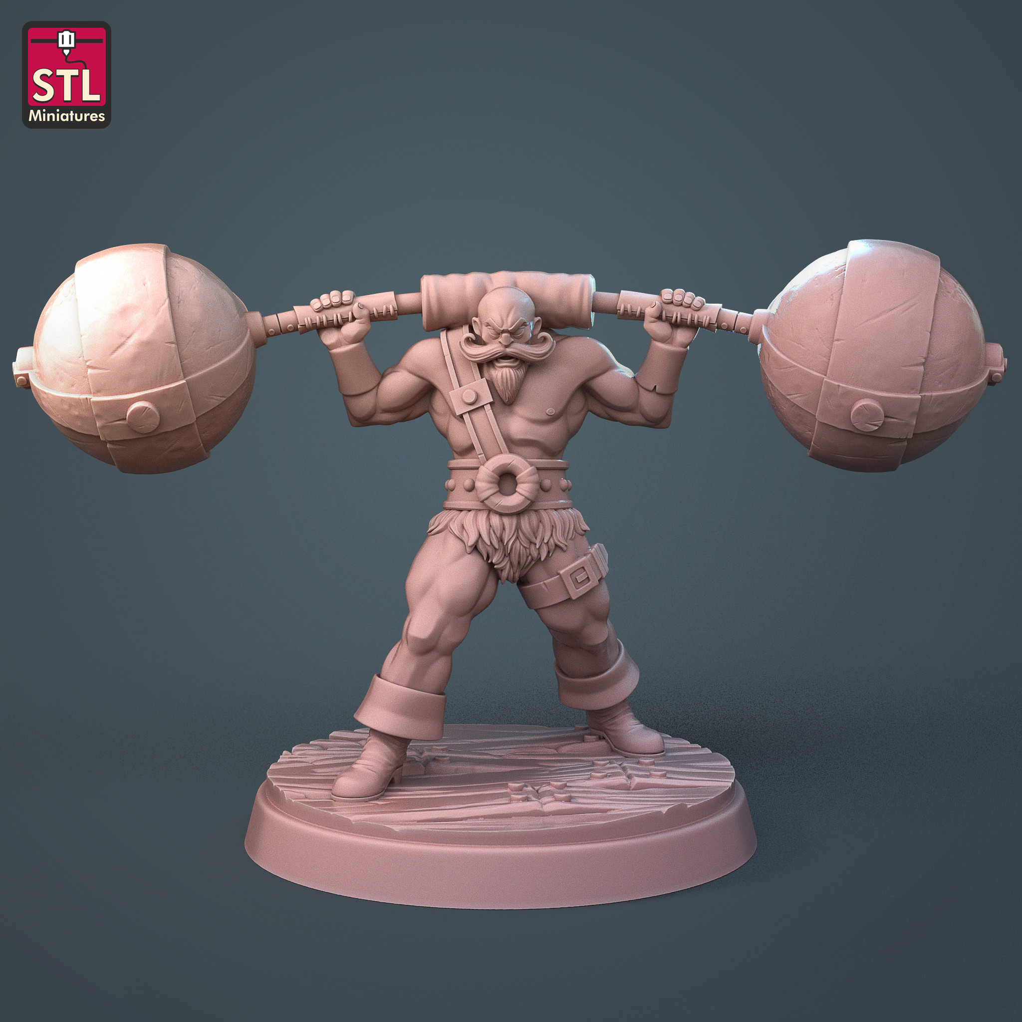 Antonio Jose Gonzalez - Strongman STL miniatures