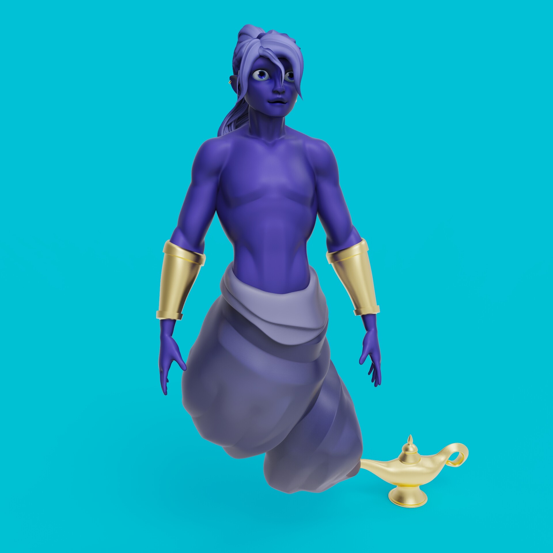 ArtStation - Djinn For Sculptober :D