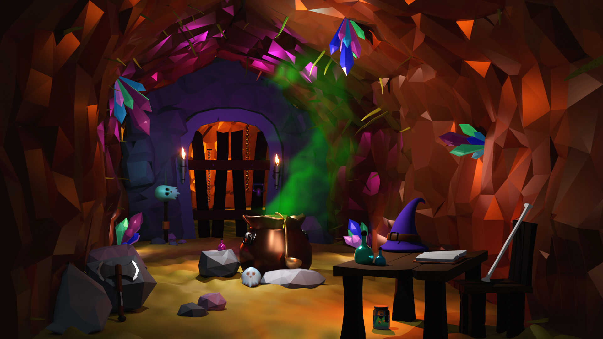 ArtStation - Witch Cave Low Poly