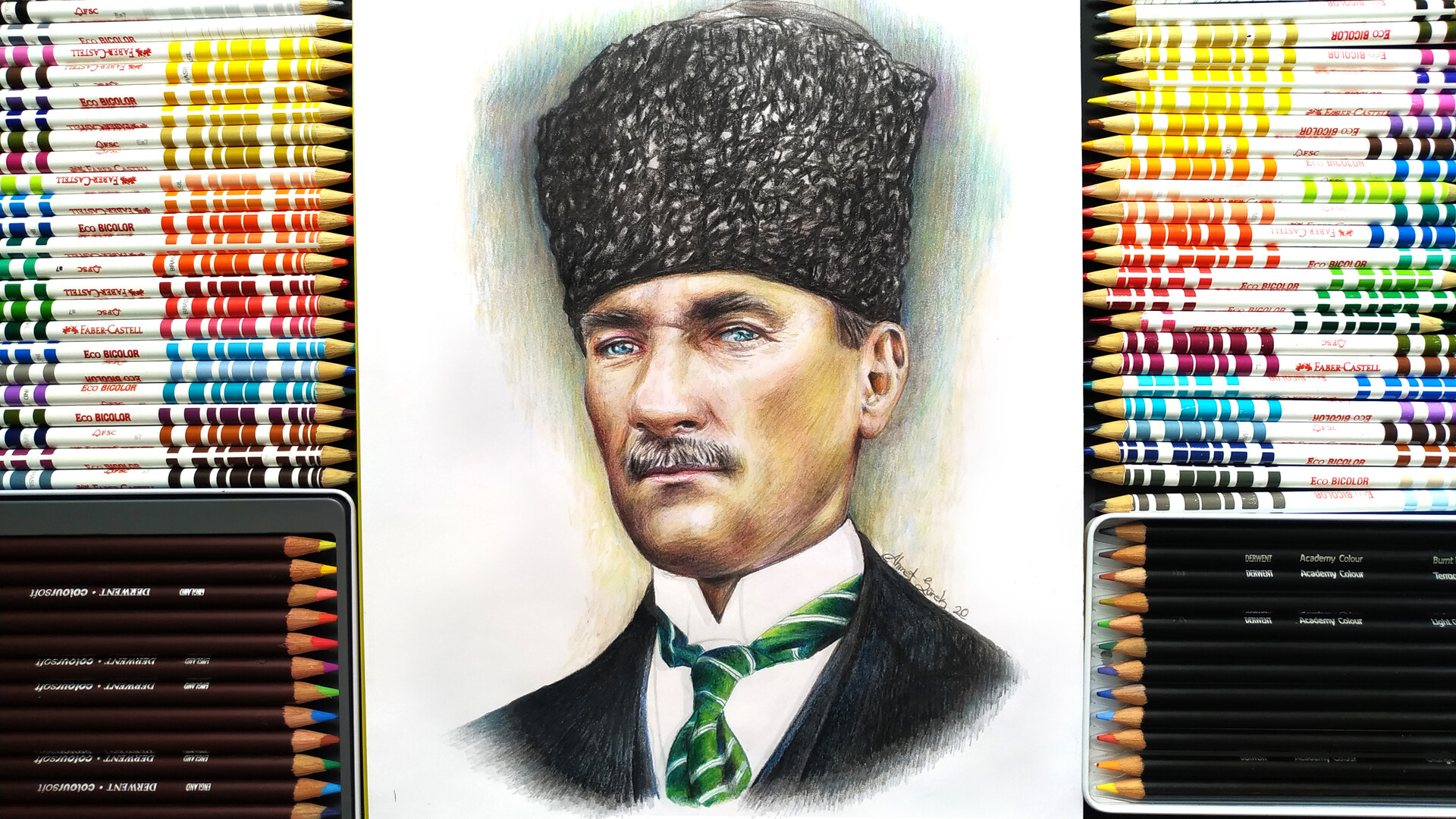 ArtStation - ATATÜRK RESMİ ÇİZİMİ