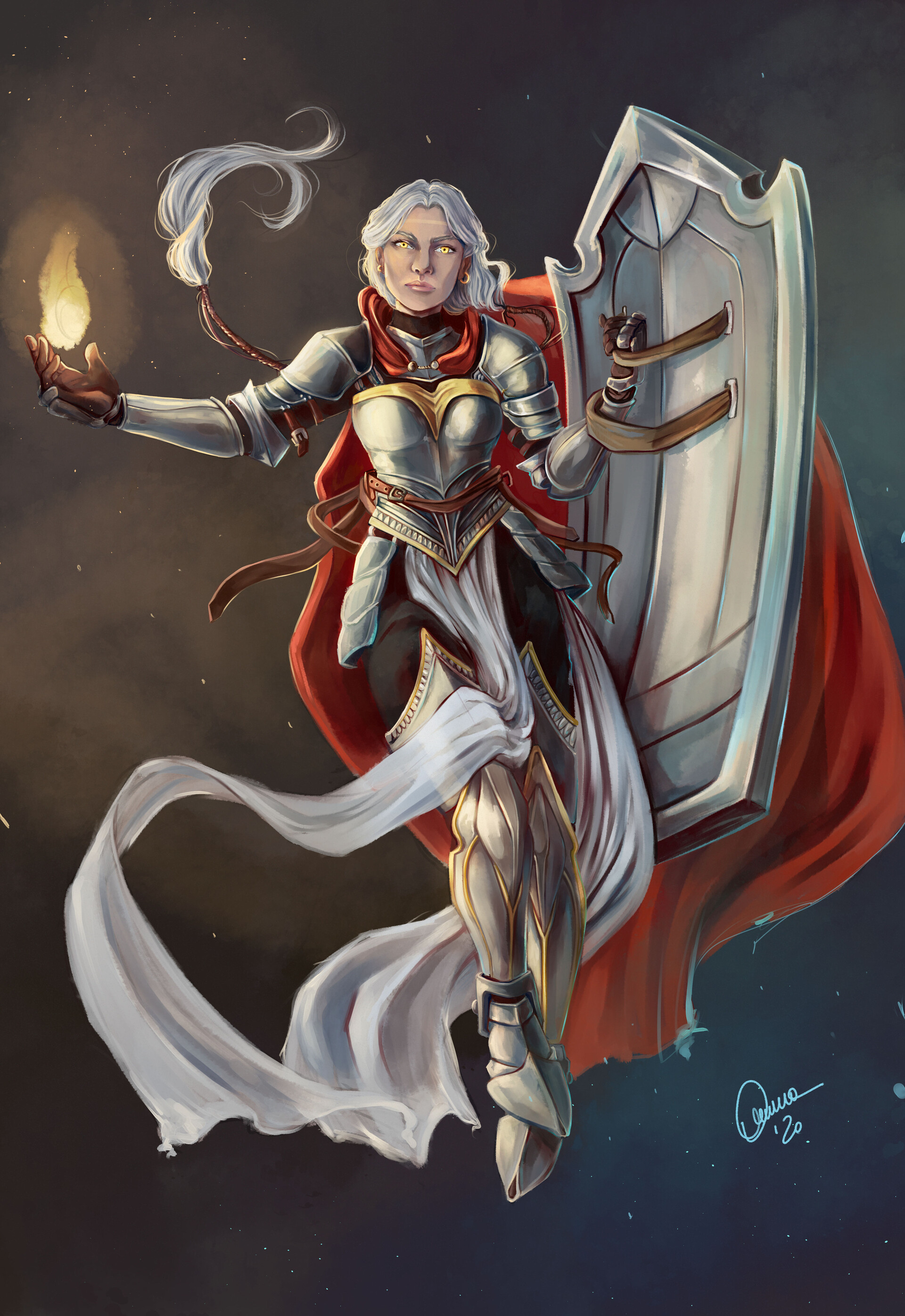 Artwork Of Aasimar Paladin