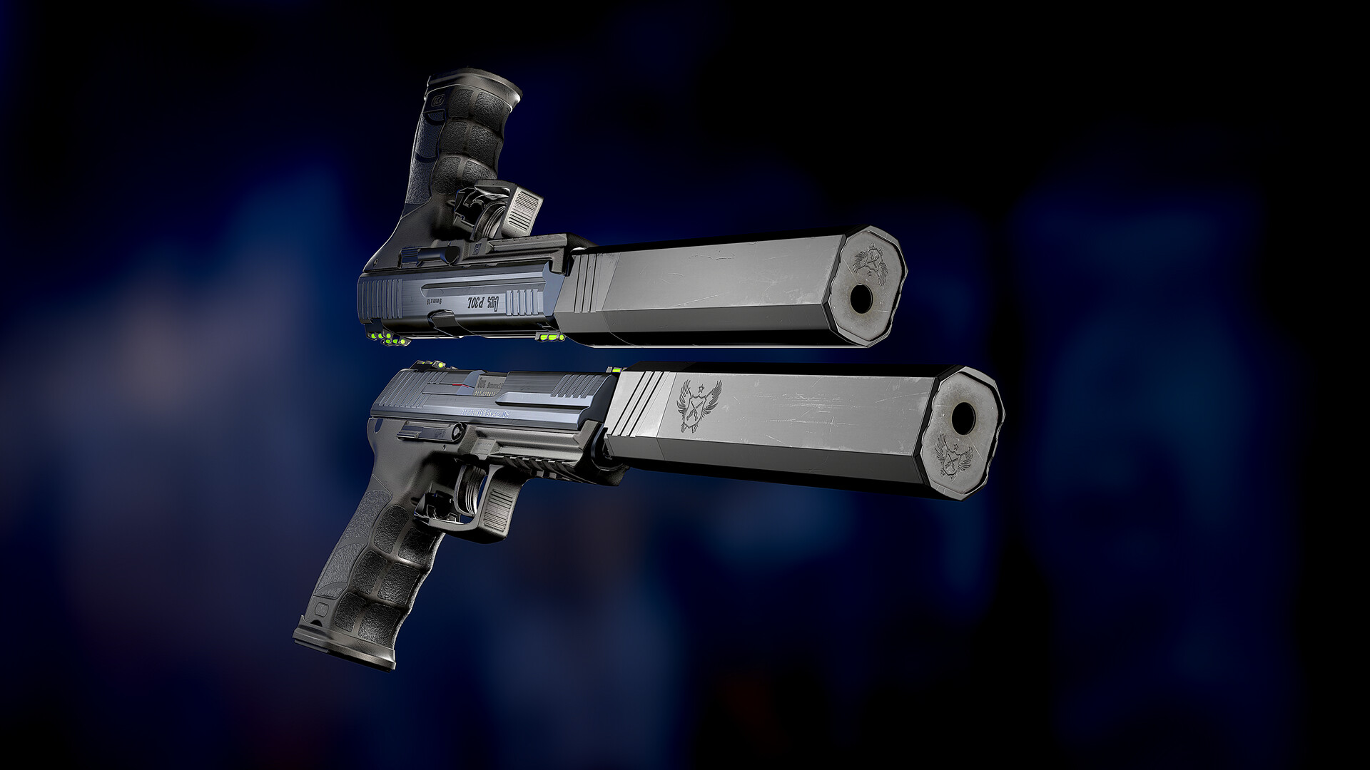 ArtStation - Heckler & Koch P30L + Osprey suppressor