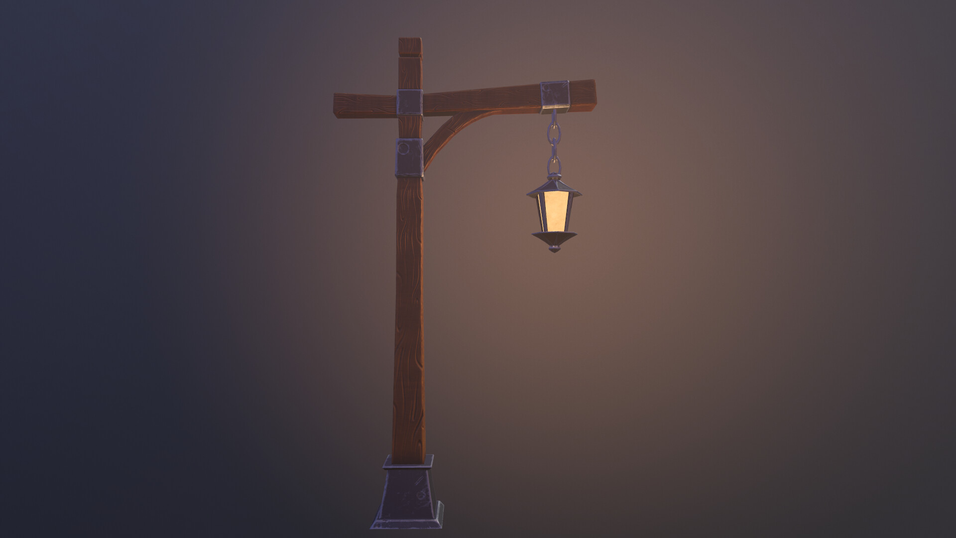 ArtStation - Stylized Lamp Post