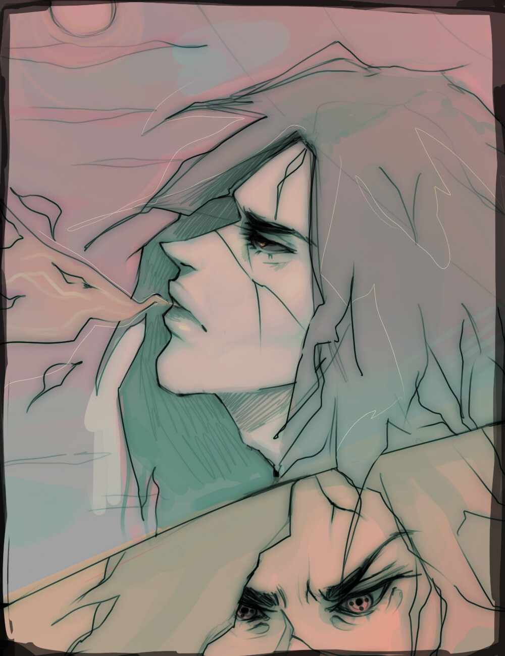 ArtStation - Sketch Uchiha Madara from Naruto