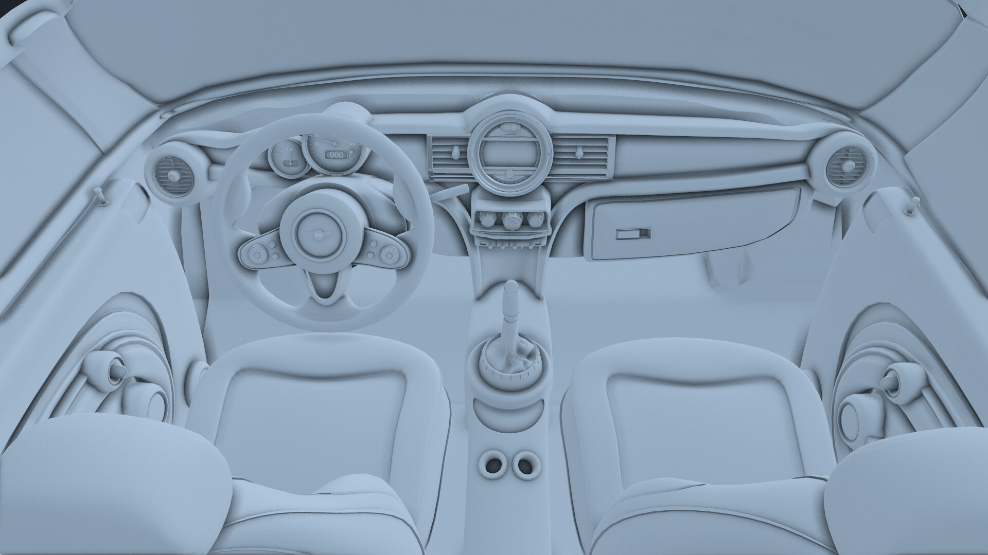 ArtStation - Car_interior_3d_model