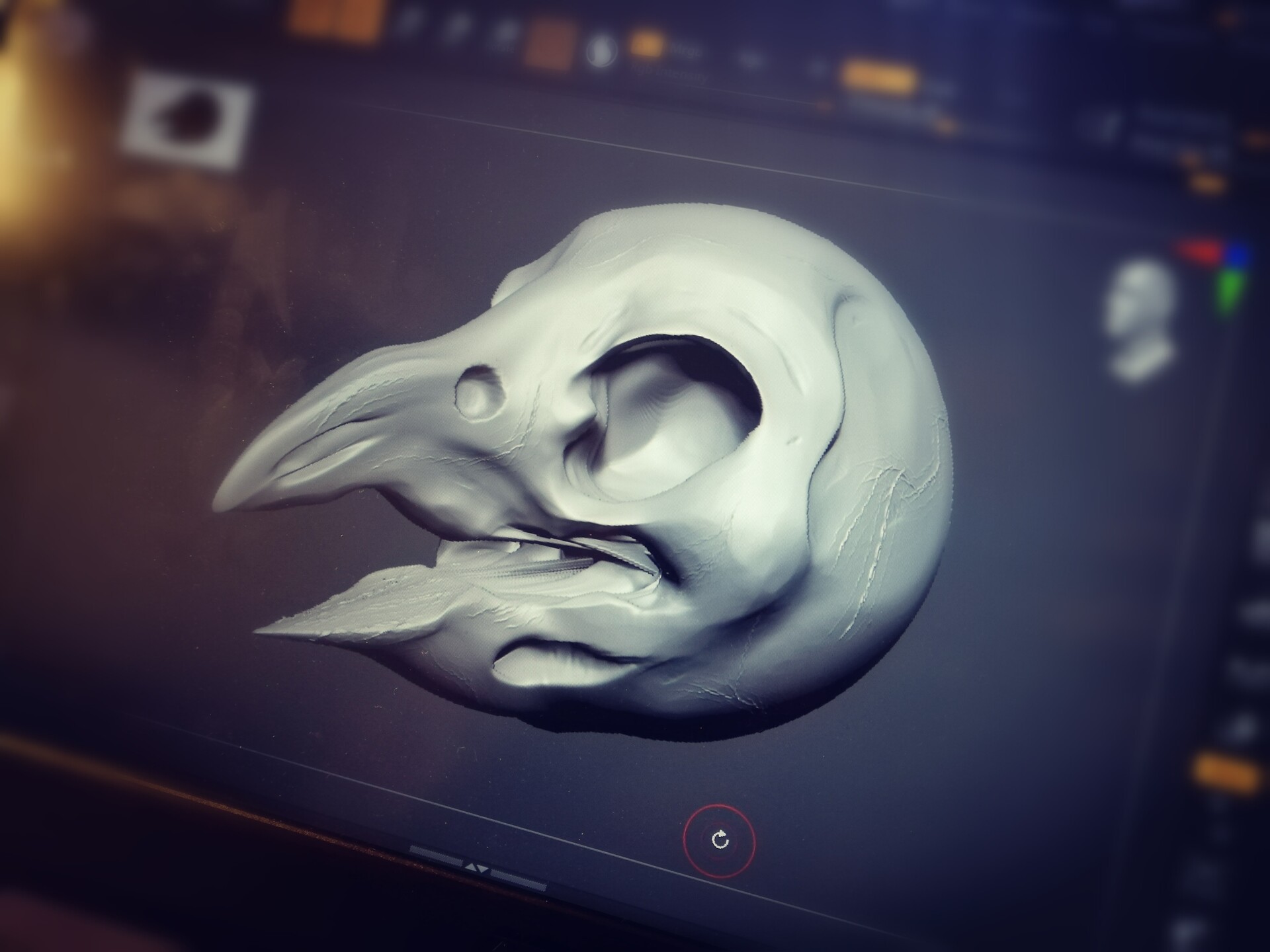 ArtStation - Raven skull
