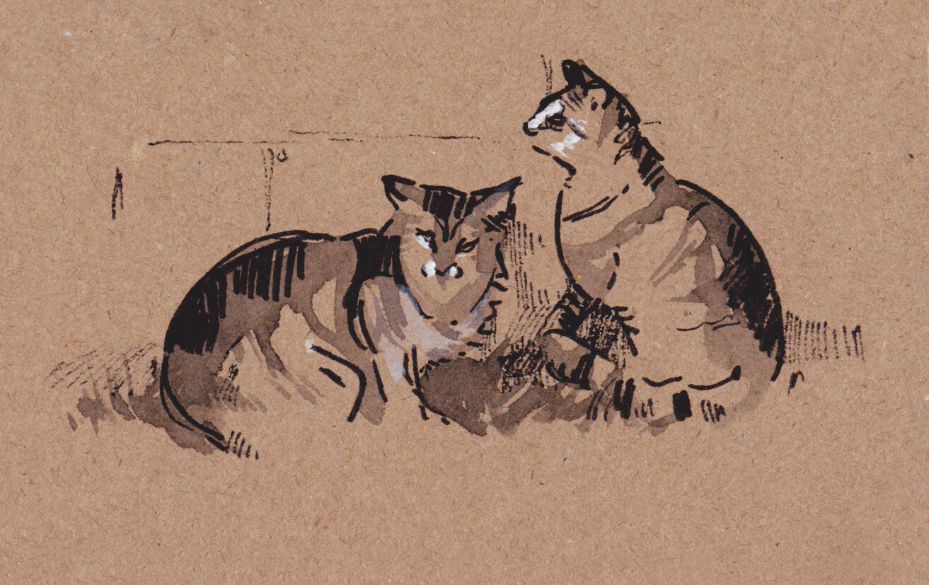 ArtStation - Sketch "Cats"