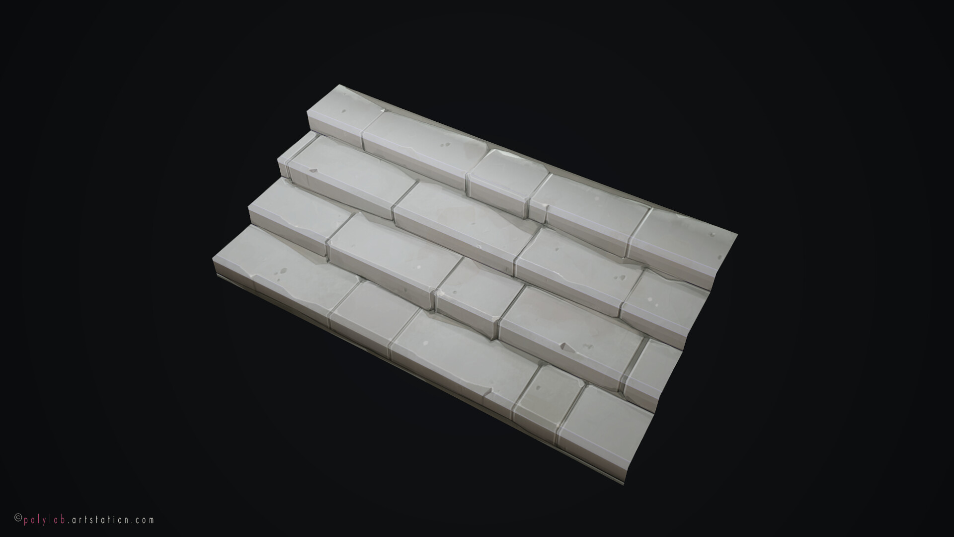 Russell Benjamin Chua - Stylized PBR Studies: Stairs