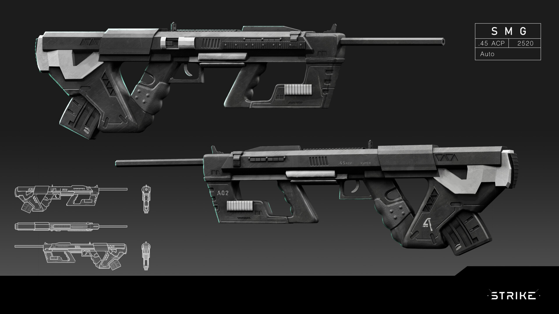 ArtStation - Weapon/SMG design