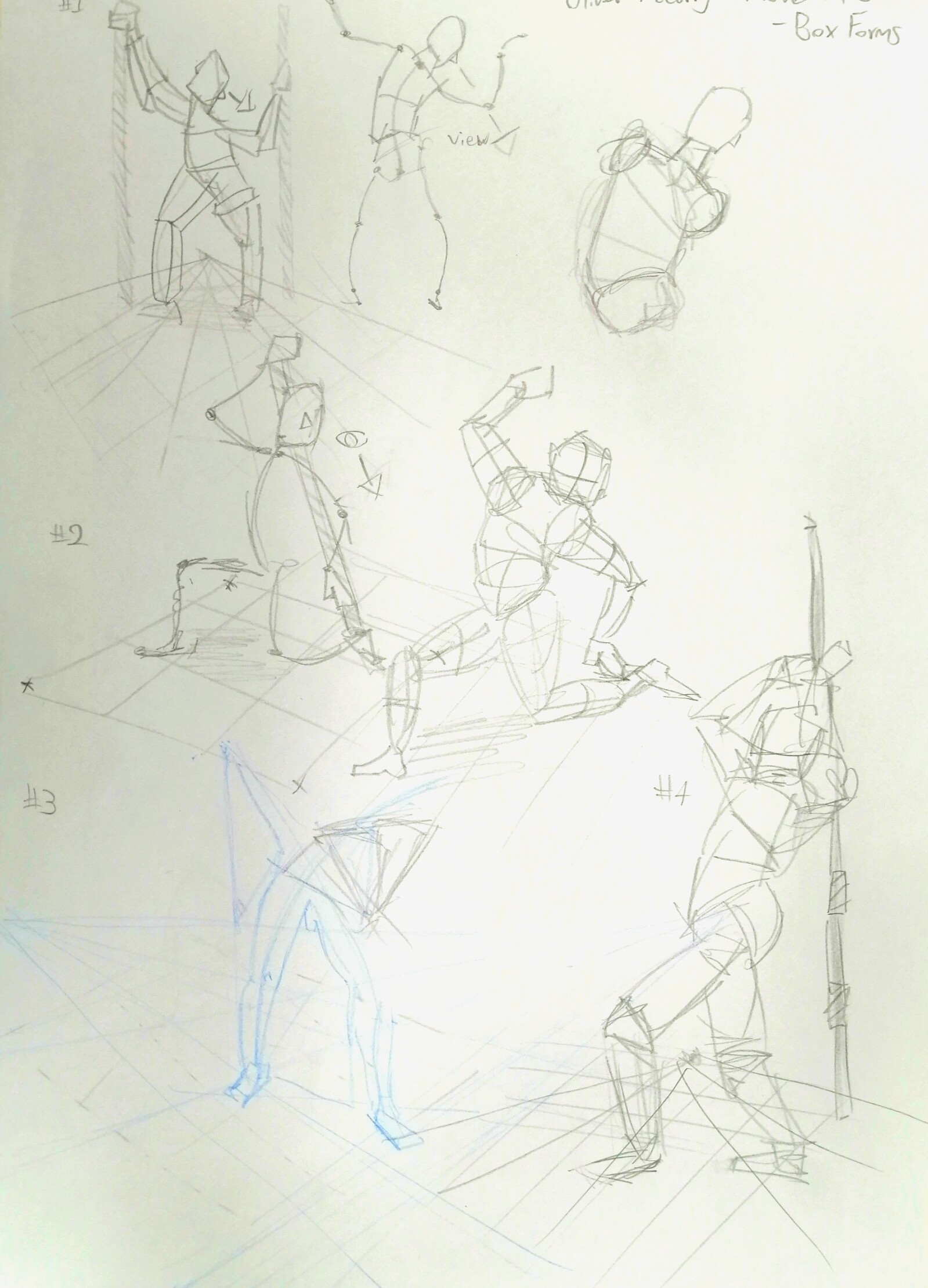 ArtStation - Movement Study - Box-Form Figures