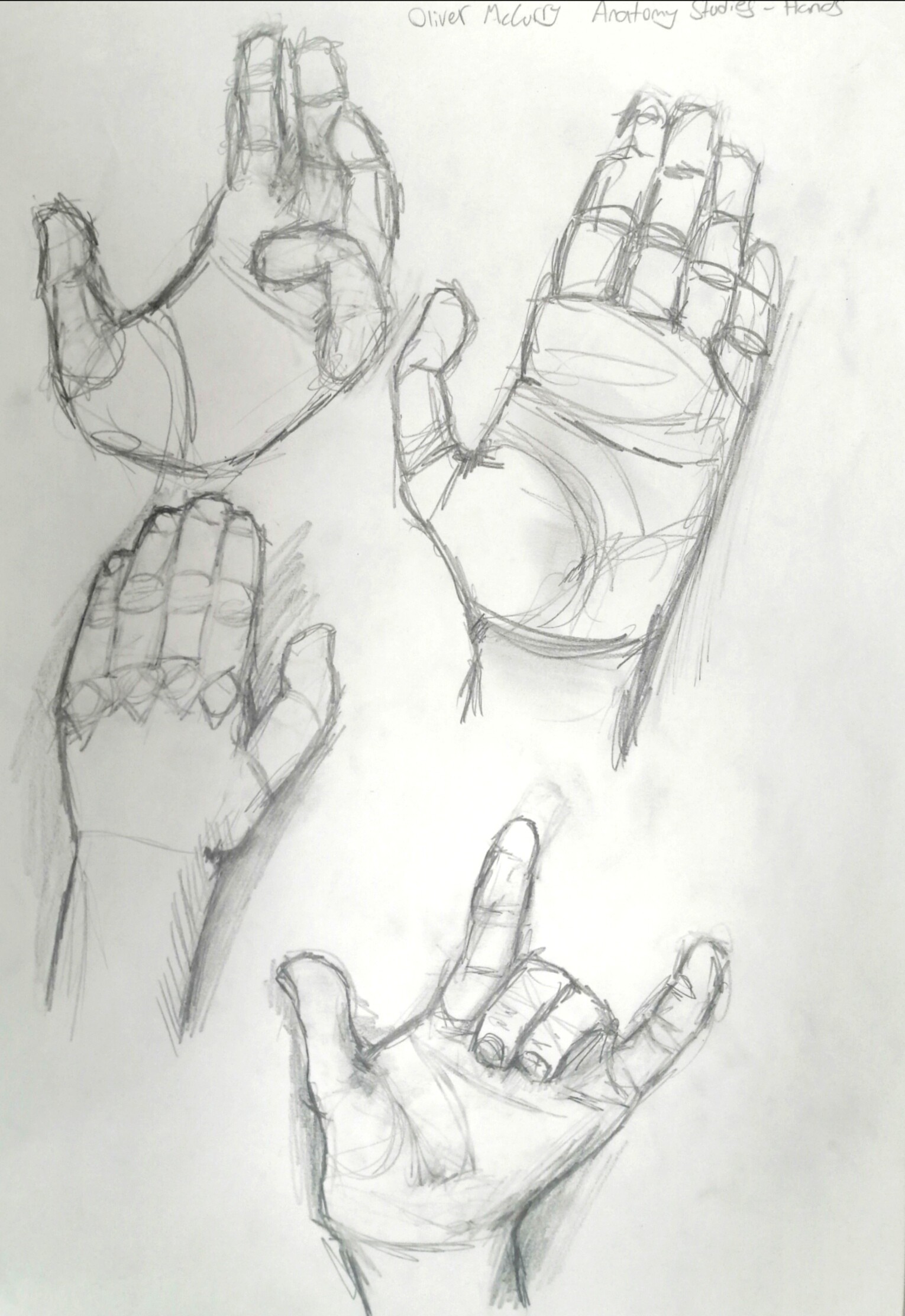 how to draw hands in different positions