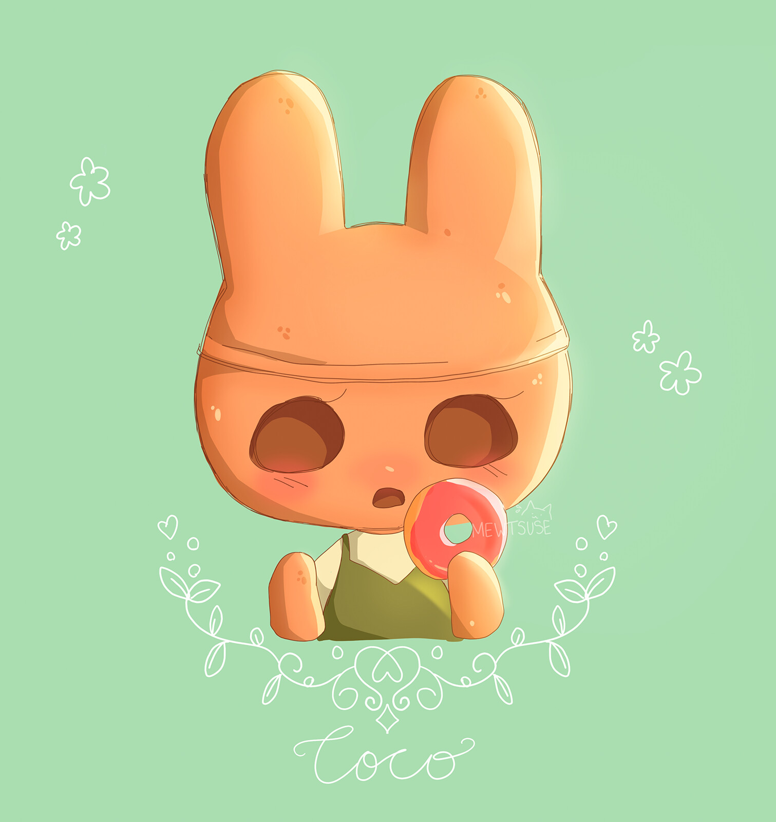 ArtStation - Animal Crossing Coco Fanart