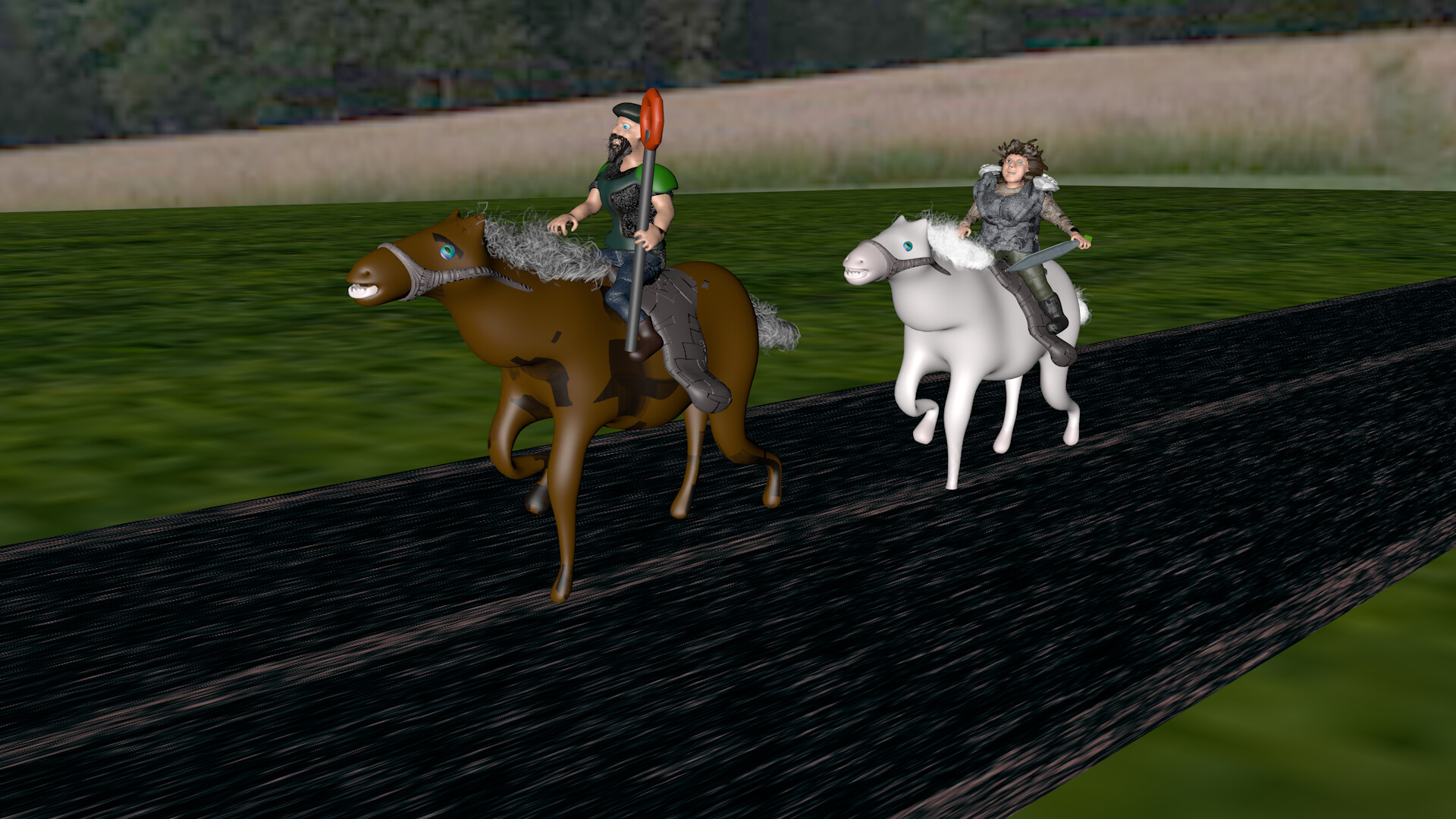 ArtStation - horse back riding