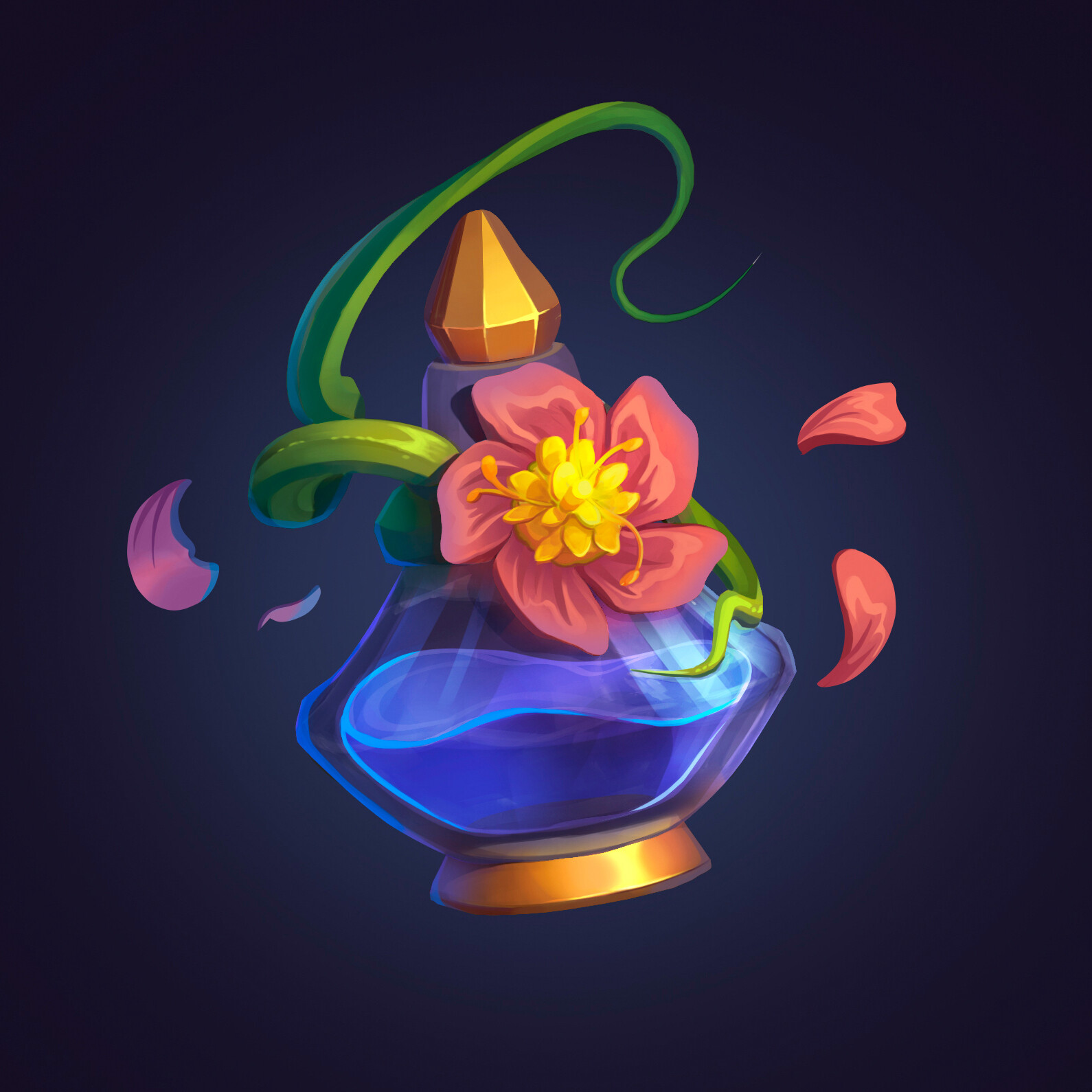 ArtStation - Flower potion
