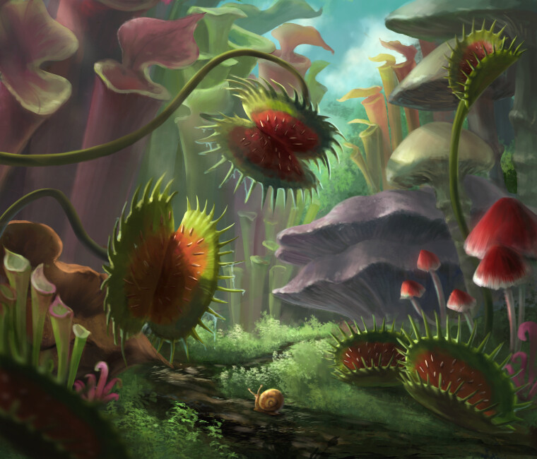 ArtStation - Geant Flytrap plants