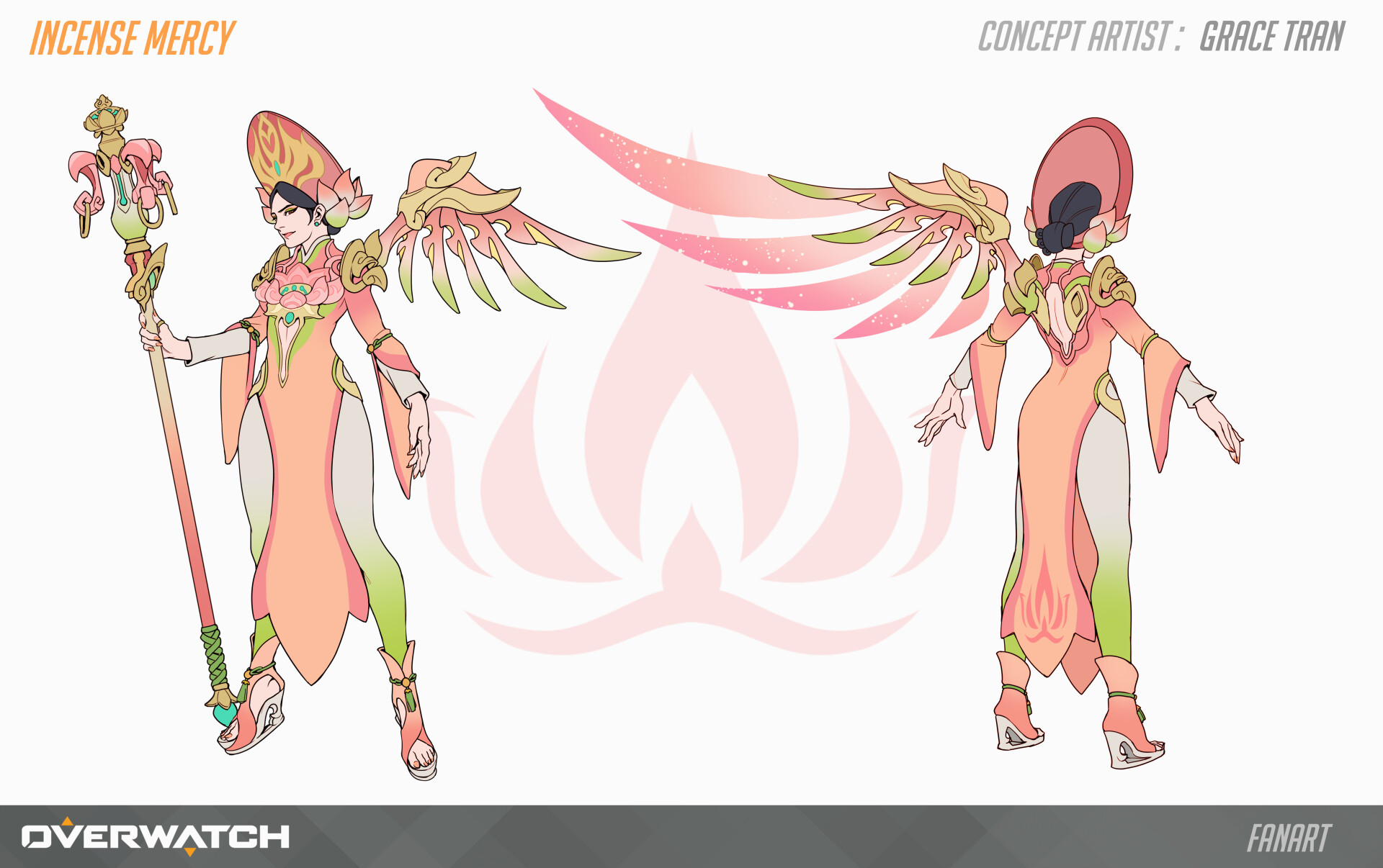ArtStation - Overwatch Fan Skin - Incense Mercy