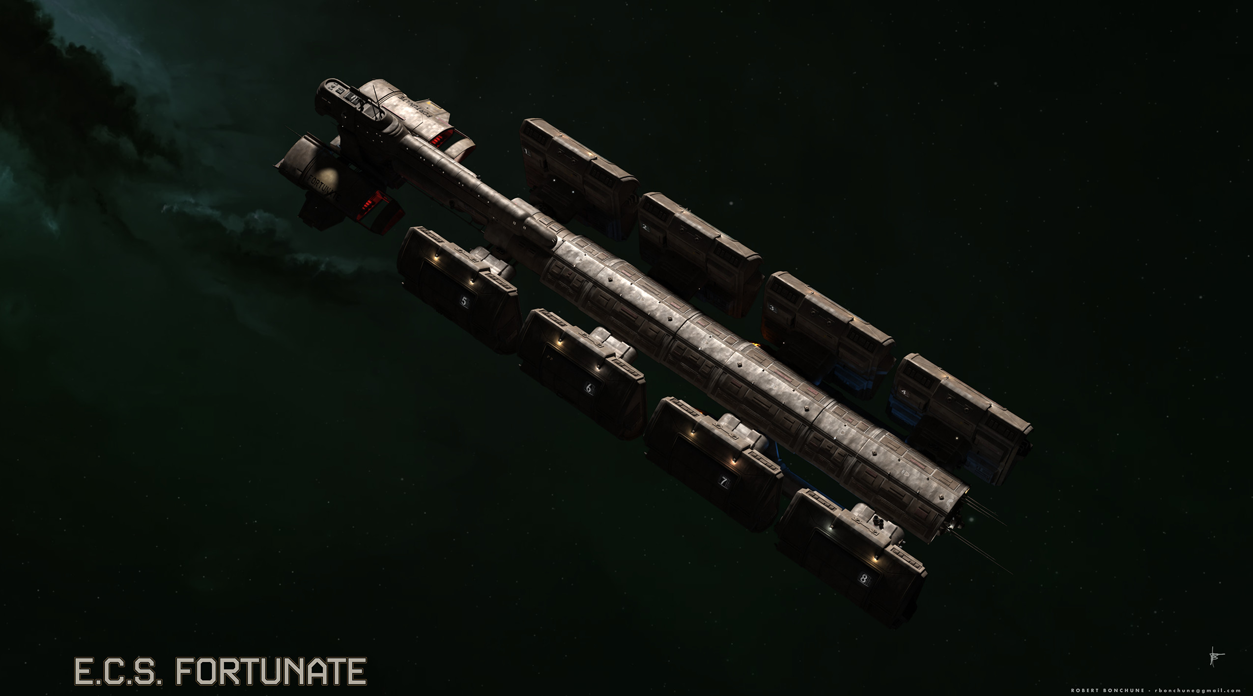 Robert Bonchune - Earth Cargo Service (E.C.S.) Fortunate - Star Trek ...