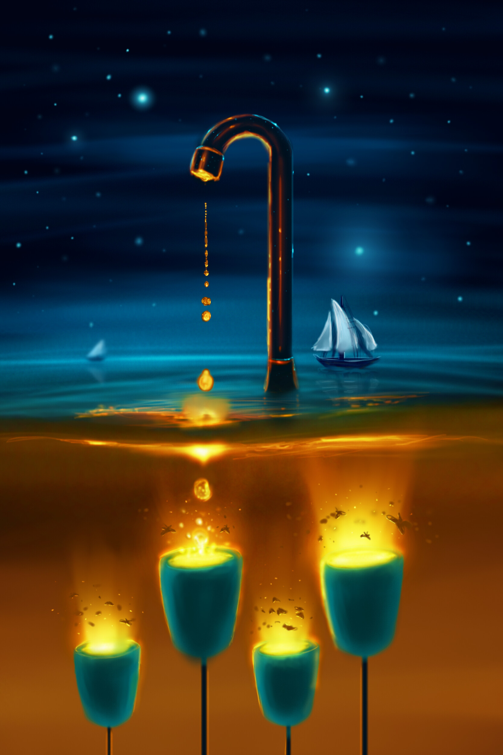 ArtStation - Light Drops