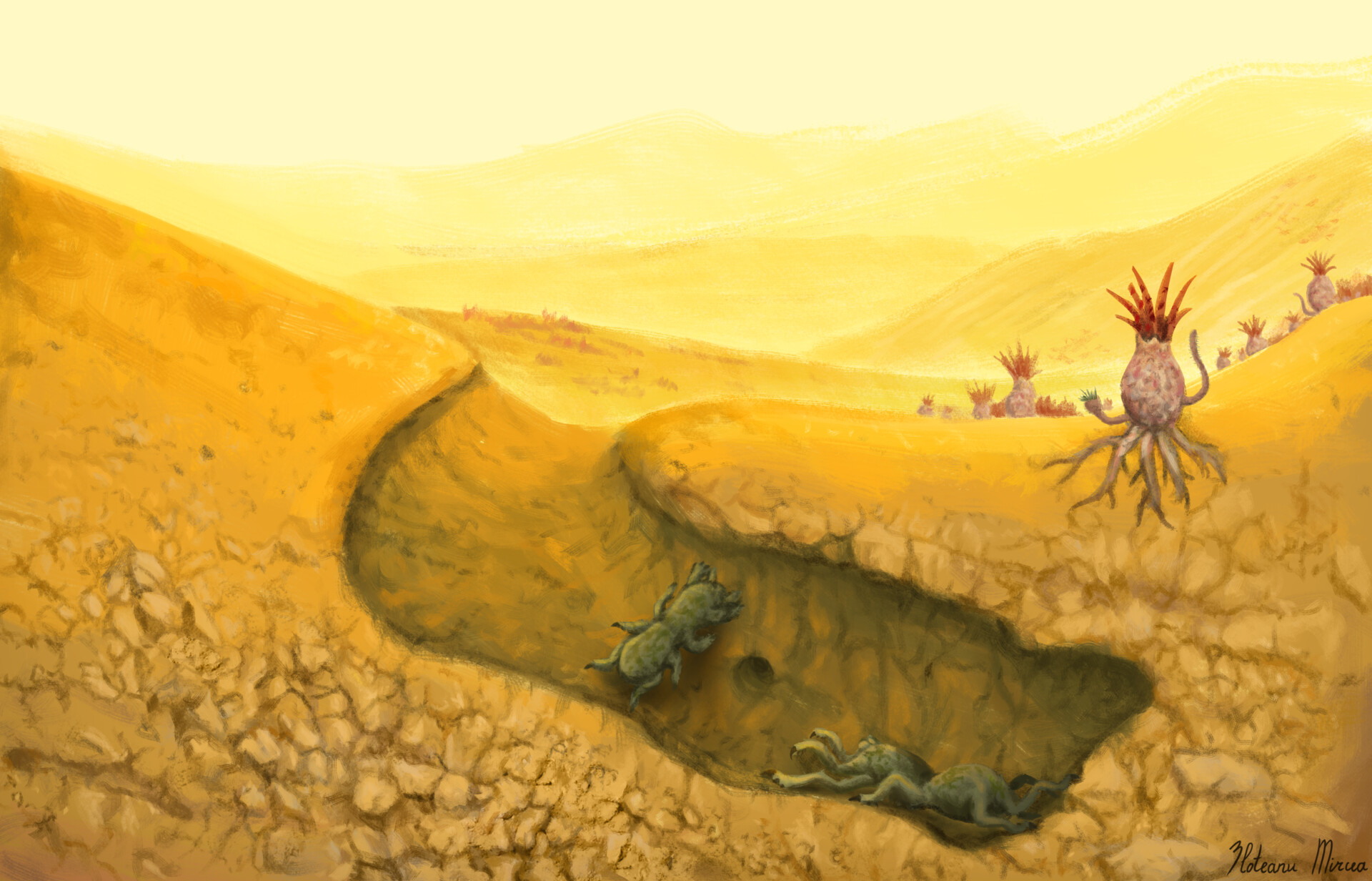 ArtStation - Alien Desert Concept