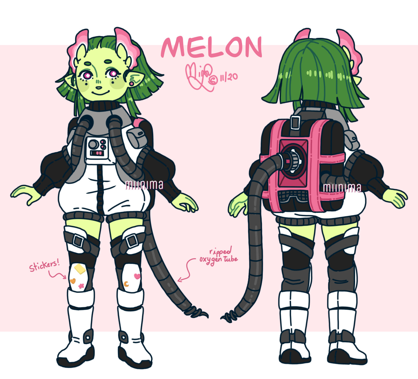 ArtStation - Melon - Character Reference Sheet