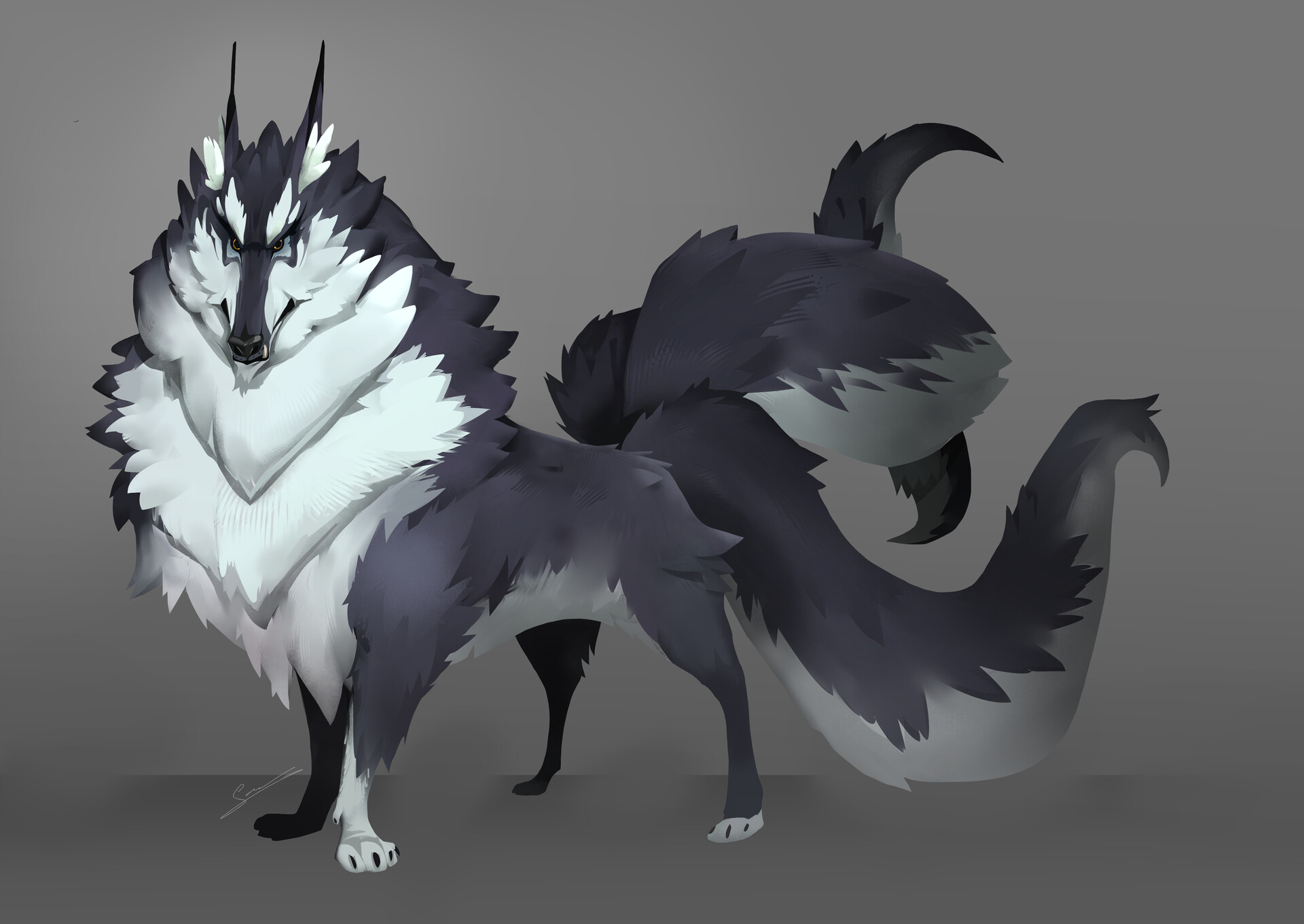 ArtStation - Poofy, the Wolf