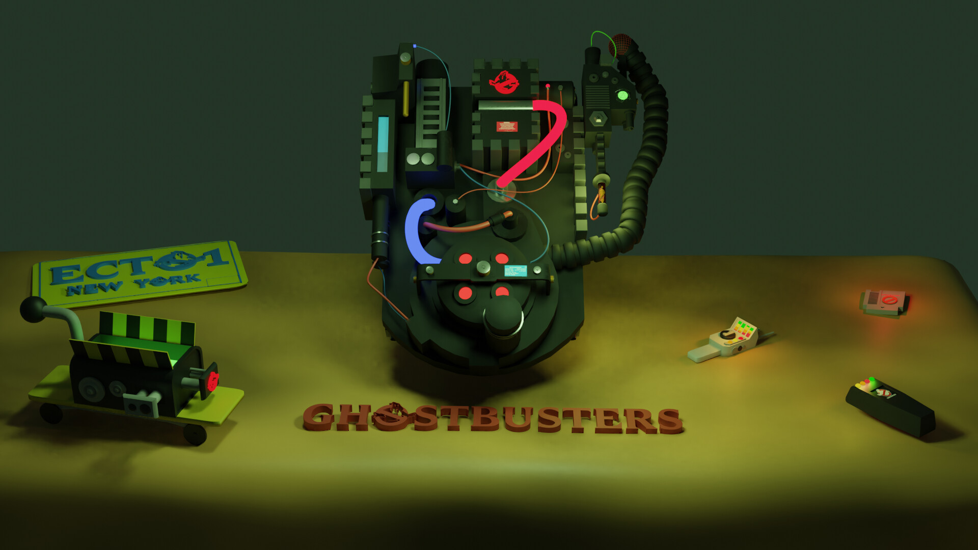 ArtStation - Proton Pack from Ghostbusters