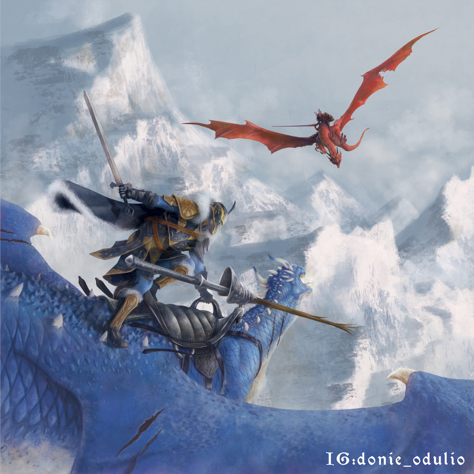 ArtStation - Dragon Duel