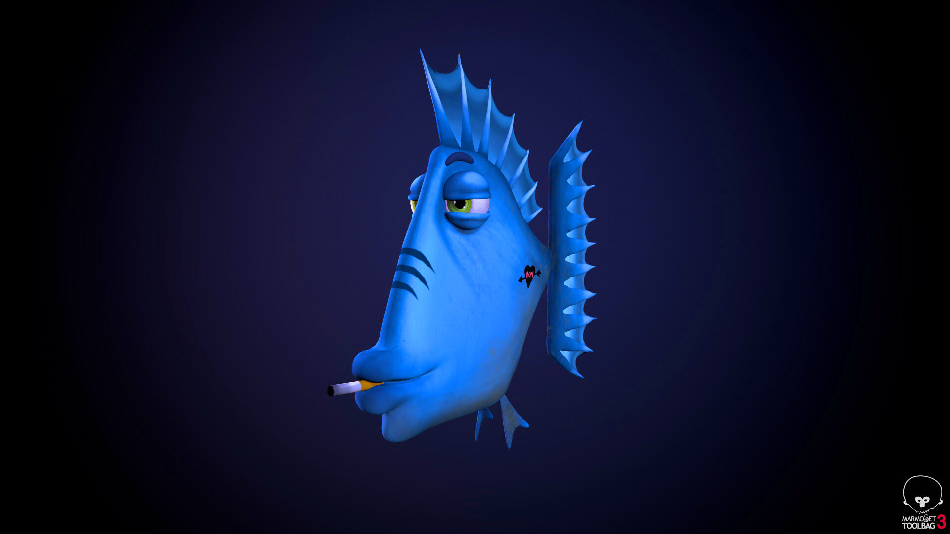 ArtStation - Punk Fish, Emma Dubost