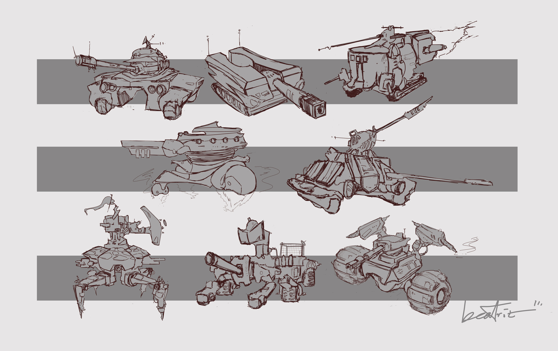 ArtStation - Quick ideas Mars Tank