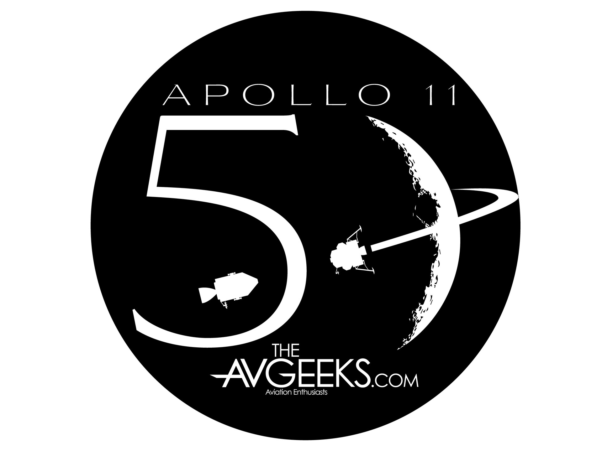 ArtStation - Logo: Apollo 11 50th Anniversary for The AvGeeks online ...