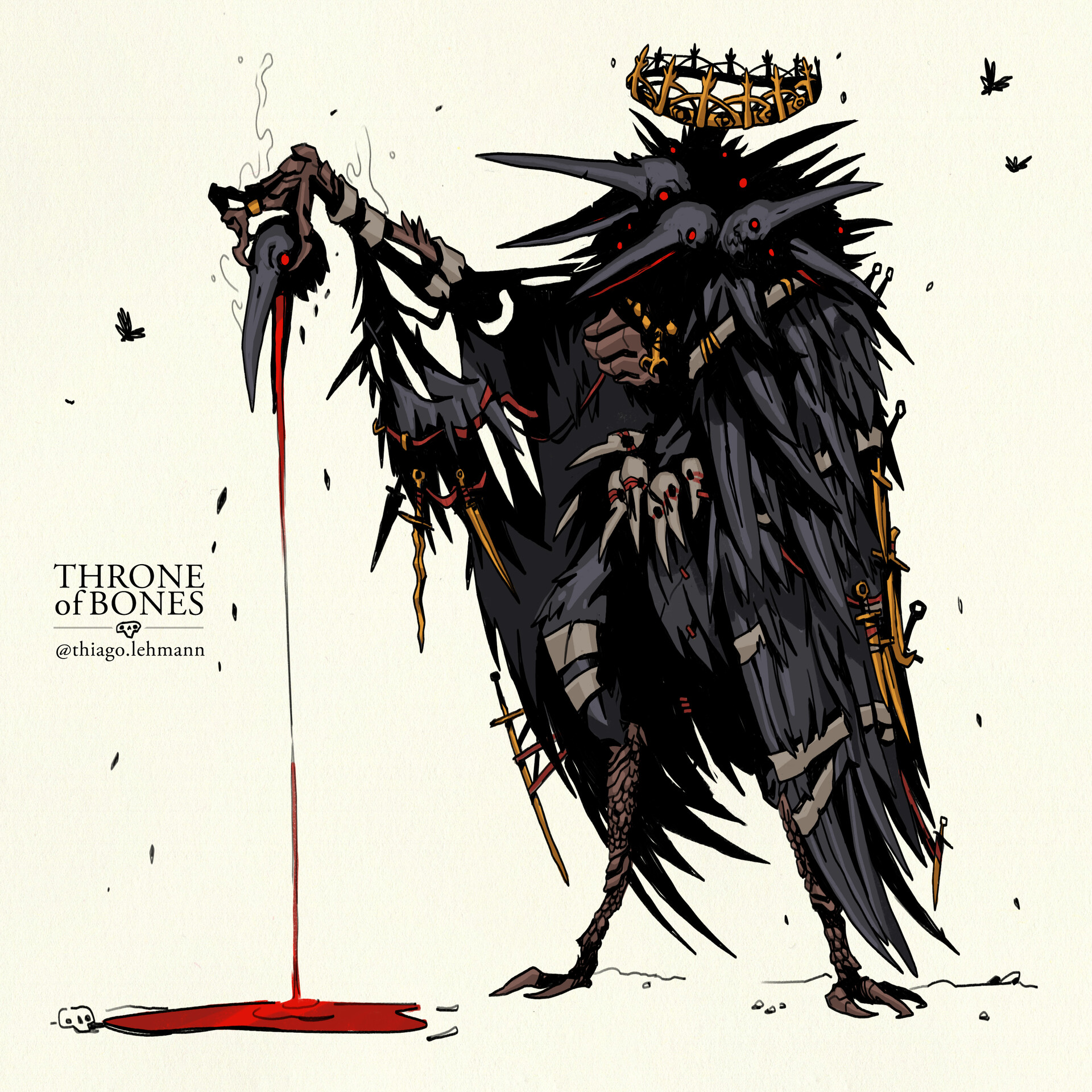 ArtStation - Throne of Bones - King Crow