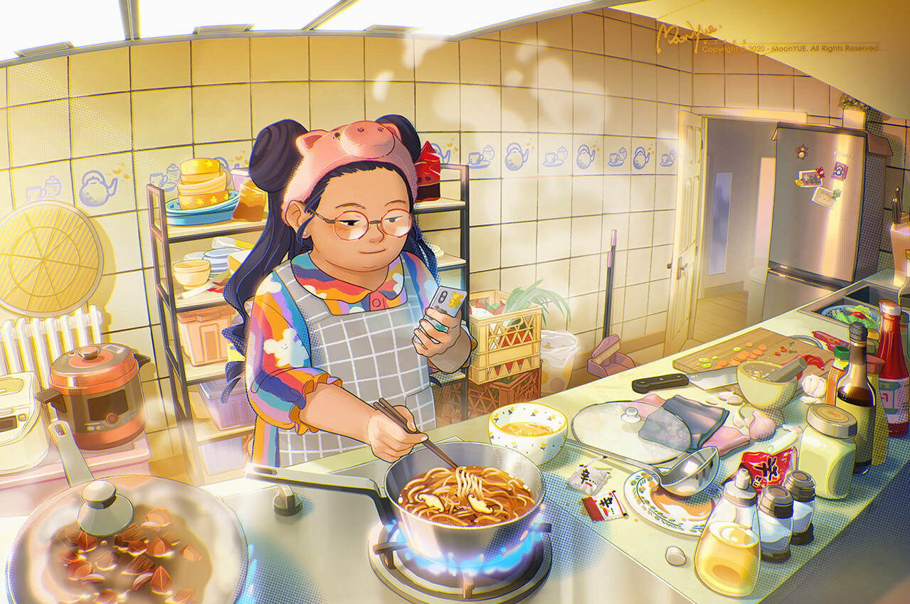 ArtStation - [SailorYue]cook dinner