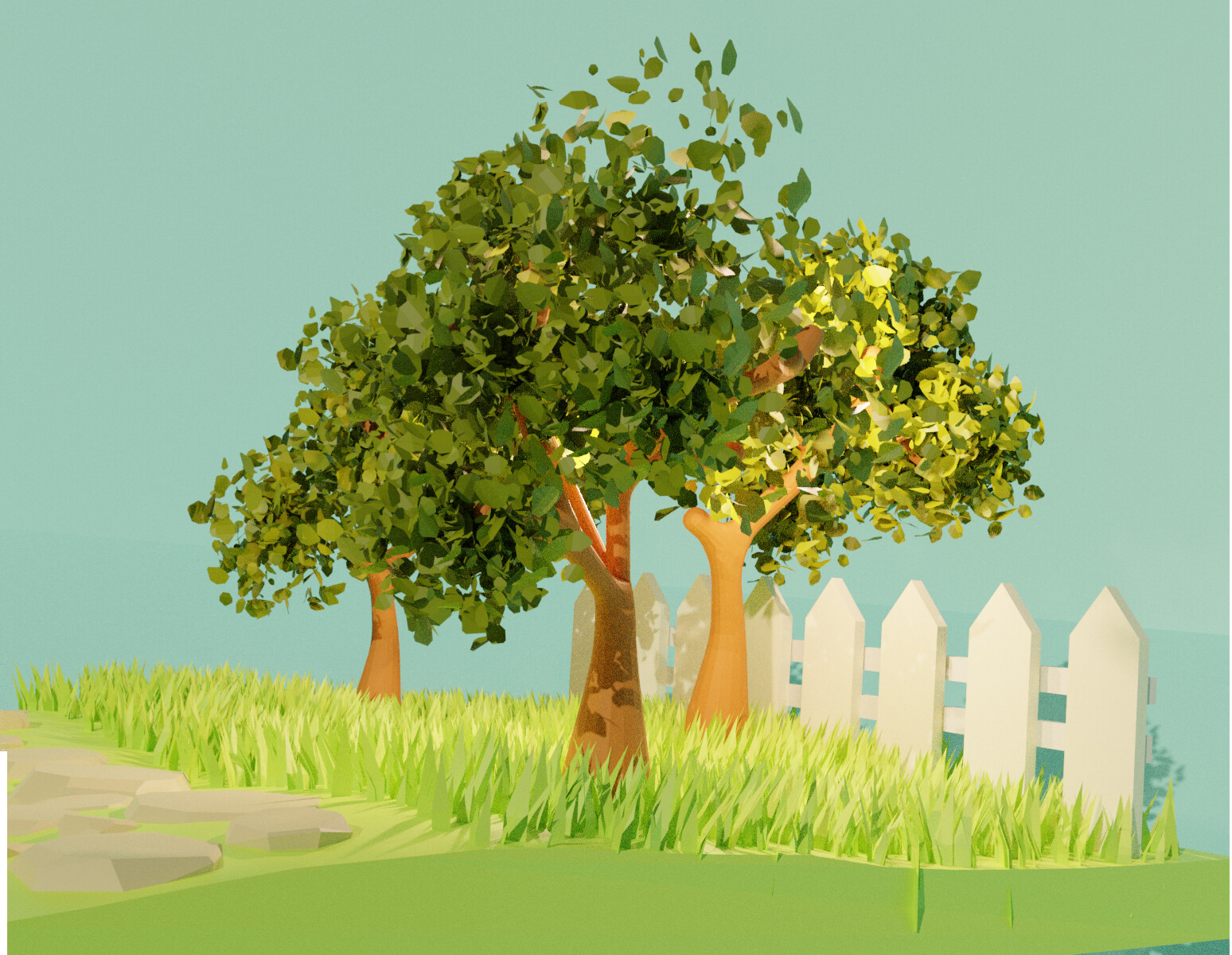 ArtStation - Garden and trees