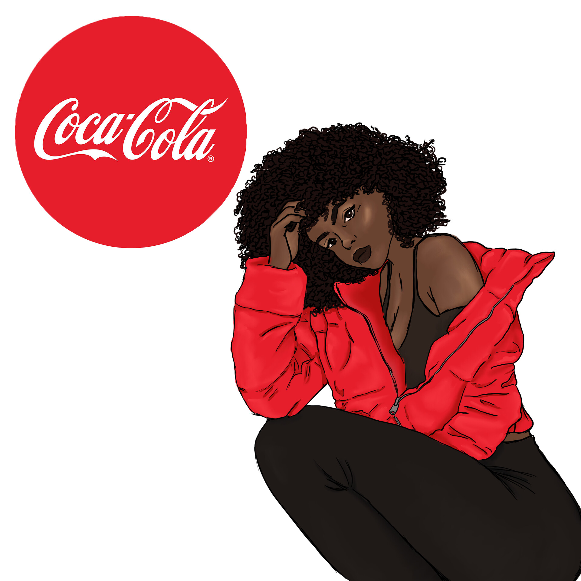 ArtStation - Coca Cola girl