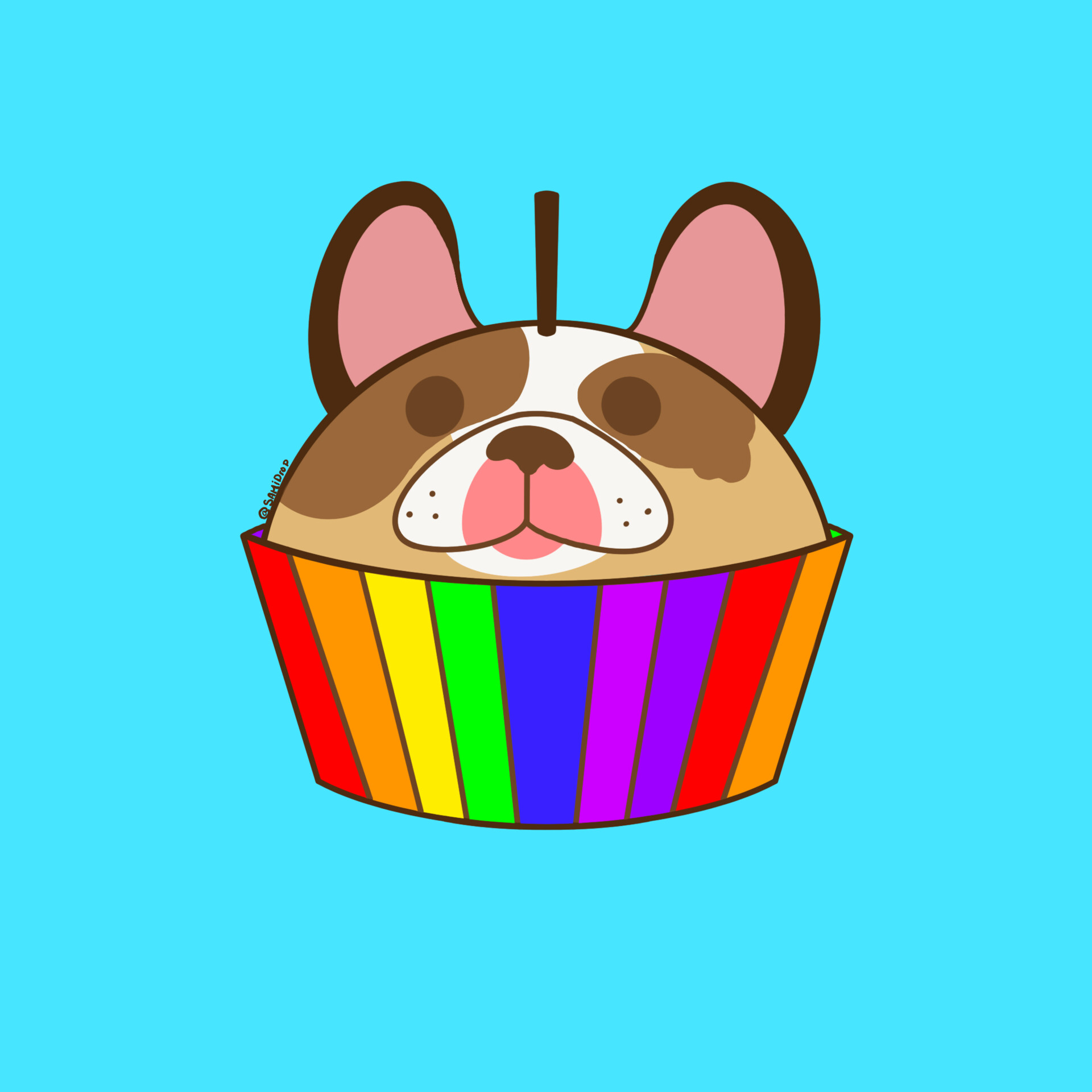 ArtStation - Frenchie Cupcake