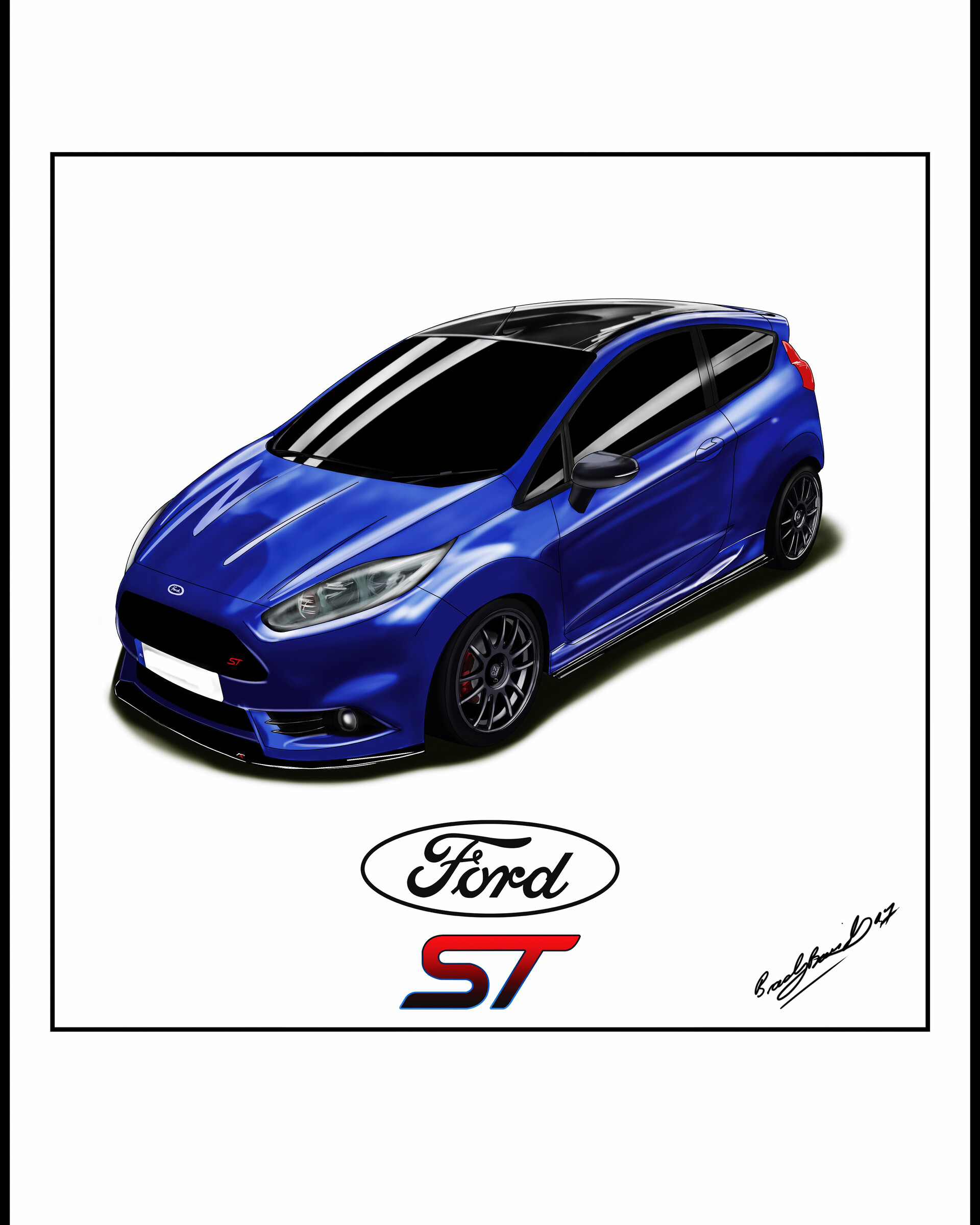 ArtStation - Ford Fiesta ST