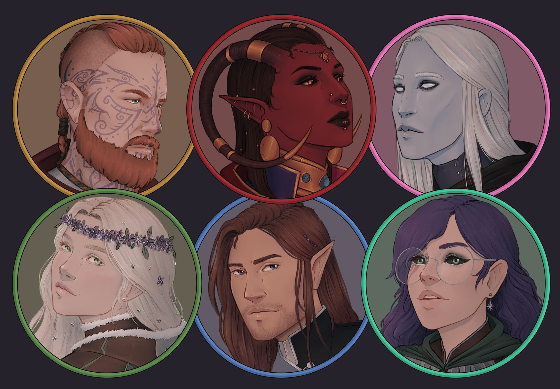 ArtStation - Roll20 Party Icons - Marevar
